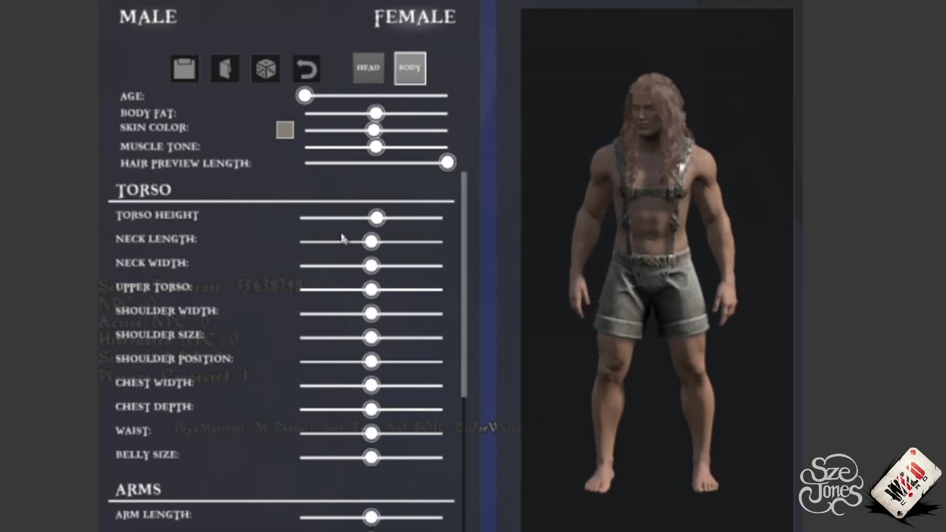 ArtStation - Male Body Customizer - Lean and Padded Authoring Pipeline (Unreal Engine)