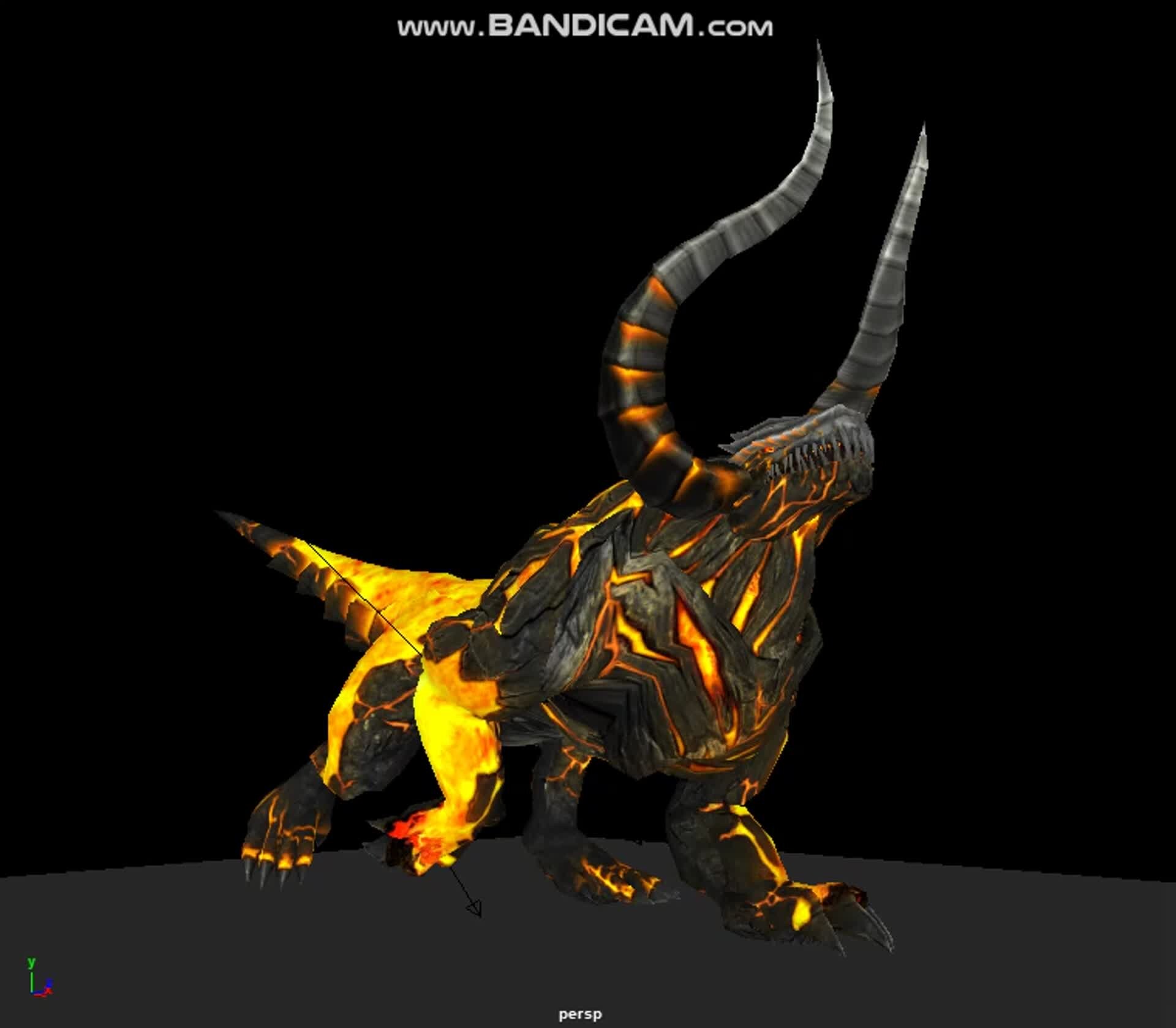 ArtStation - Fire Monster Runing Animation