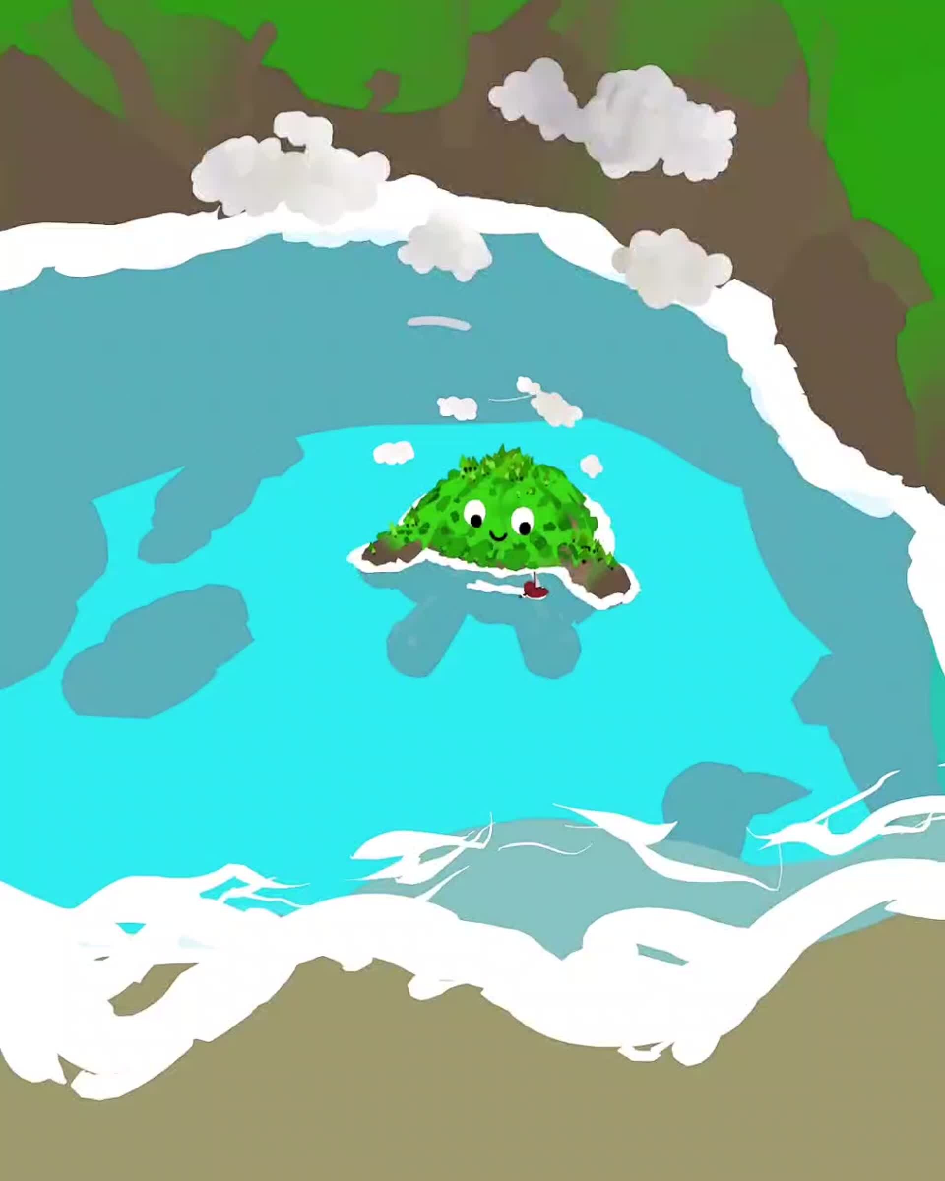 ArtStation - The little island and the boat