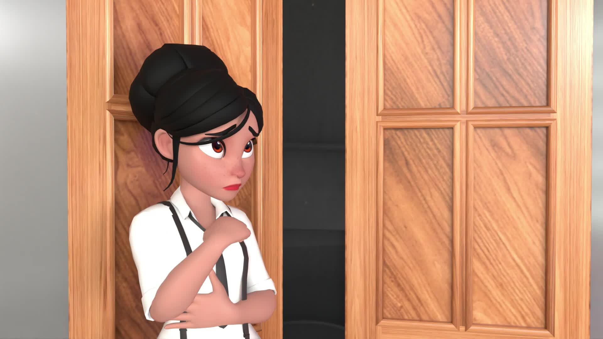 ArtStation - Face expressions with dialogue - Waitress rig