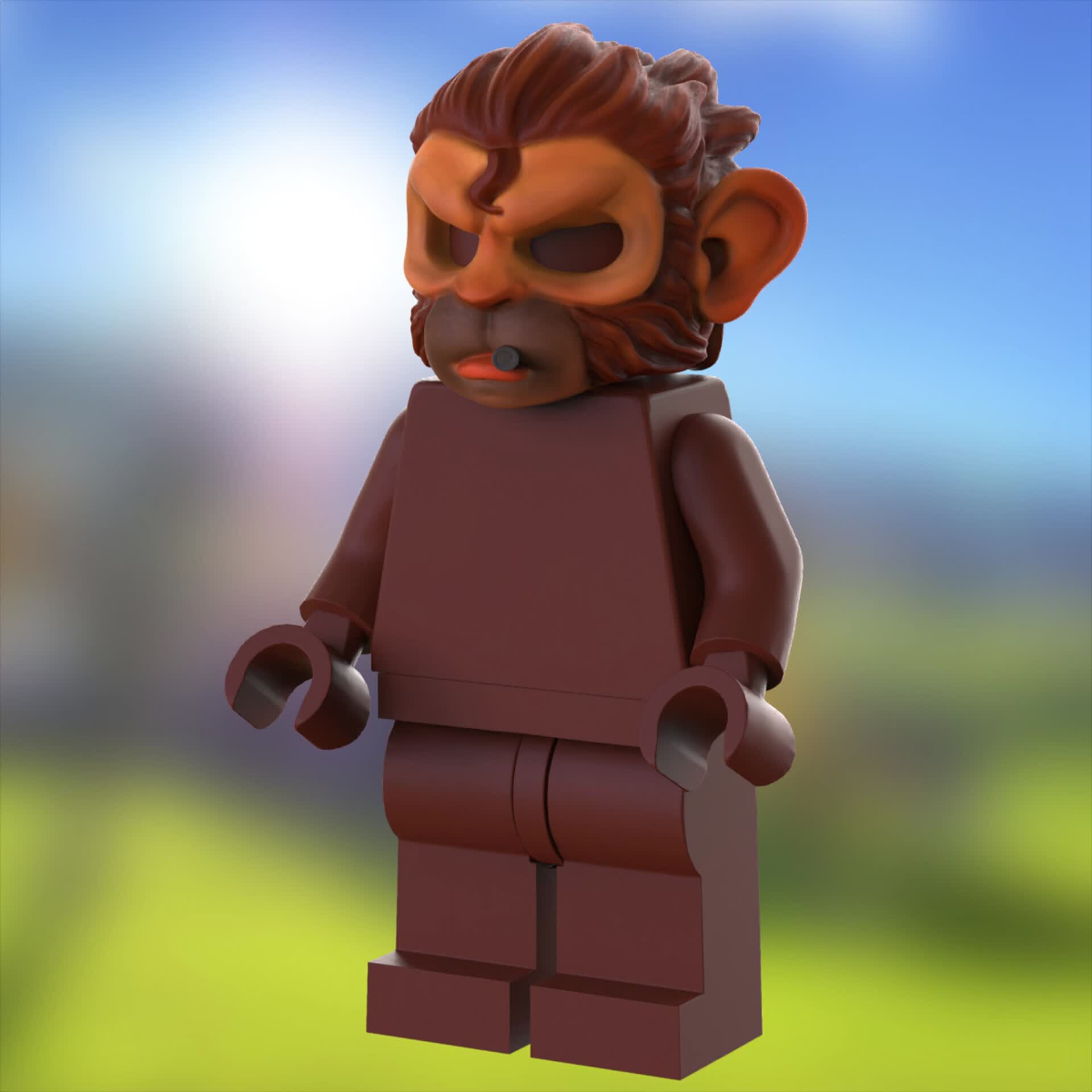 ArtStation - POGO space monkey mask