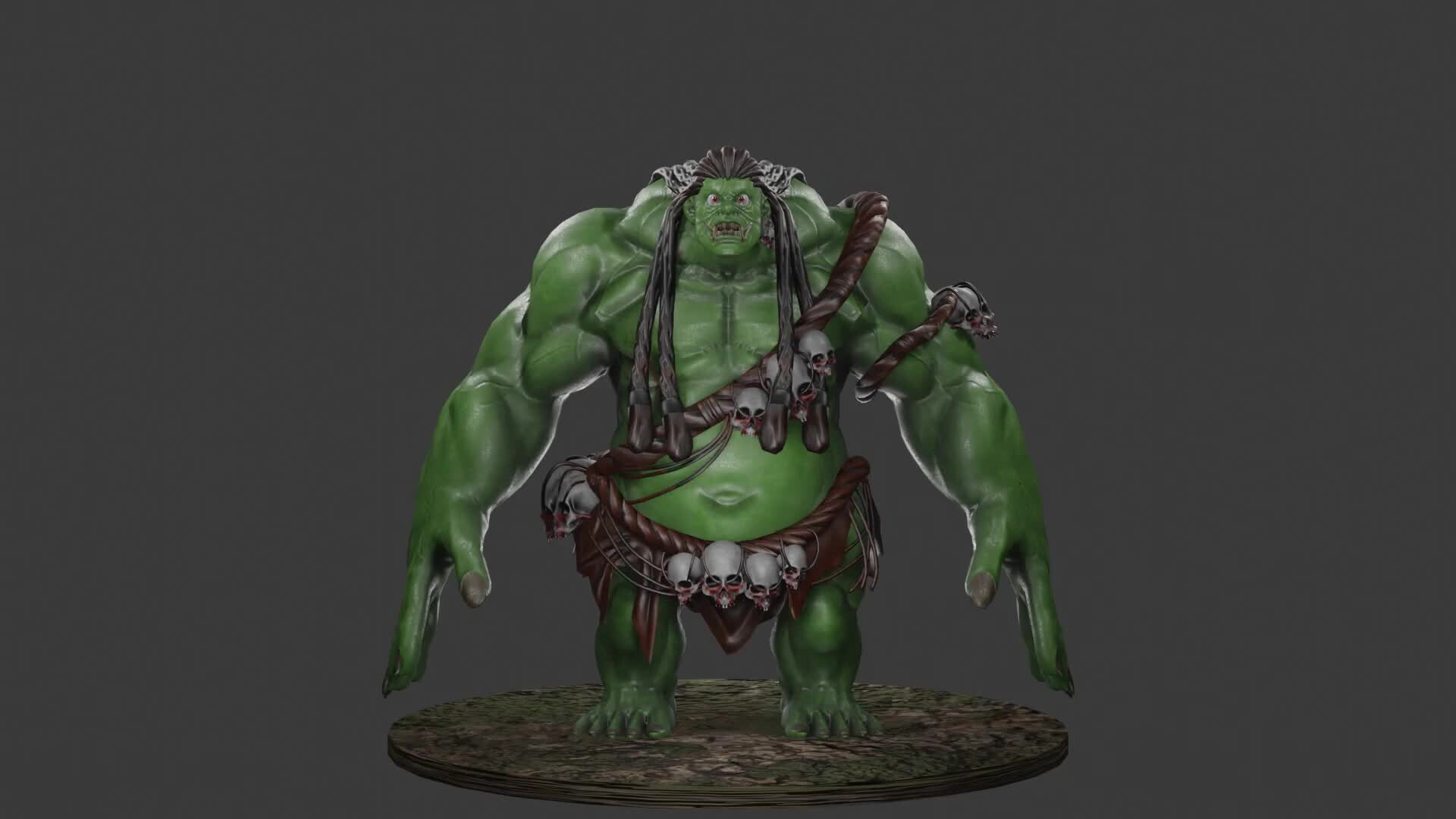 ArtStation - giant green monster