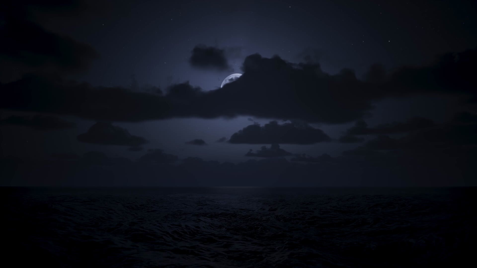 ArtStation - Night Time Ocean Scene