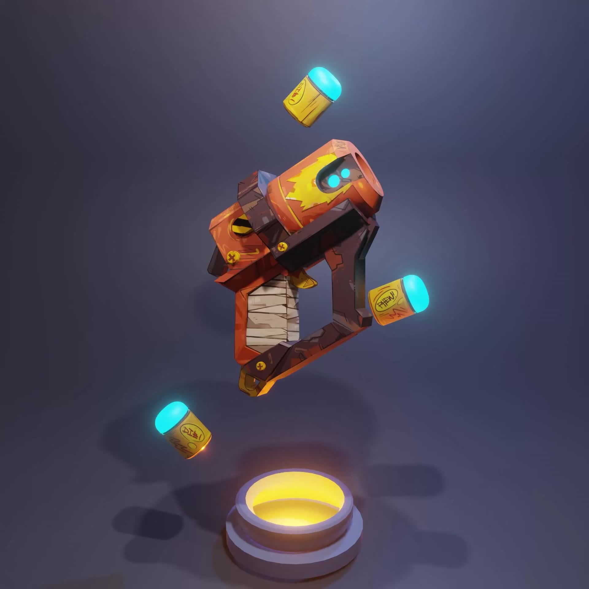 ArtStation - Gun modeling and texture paint