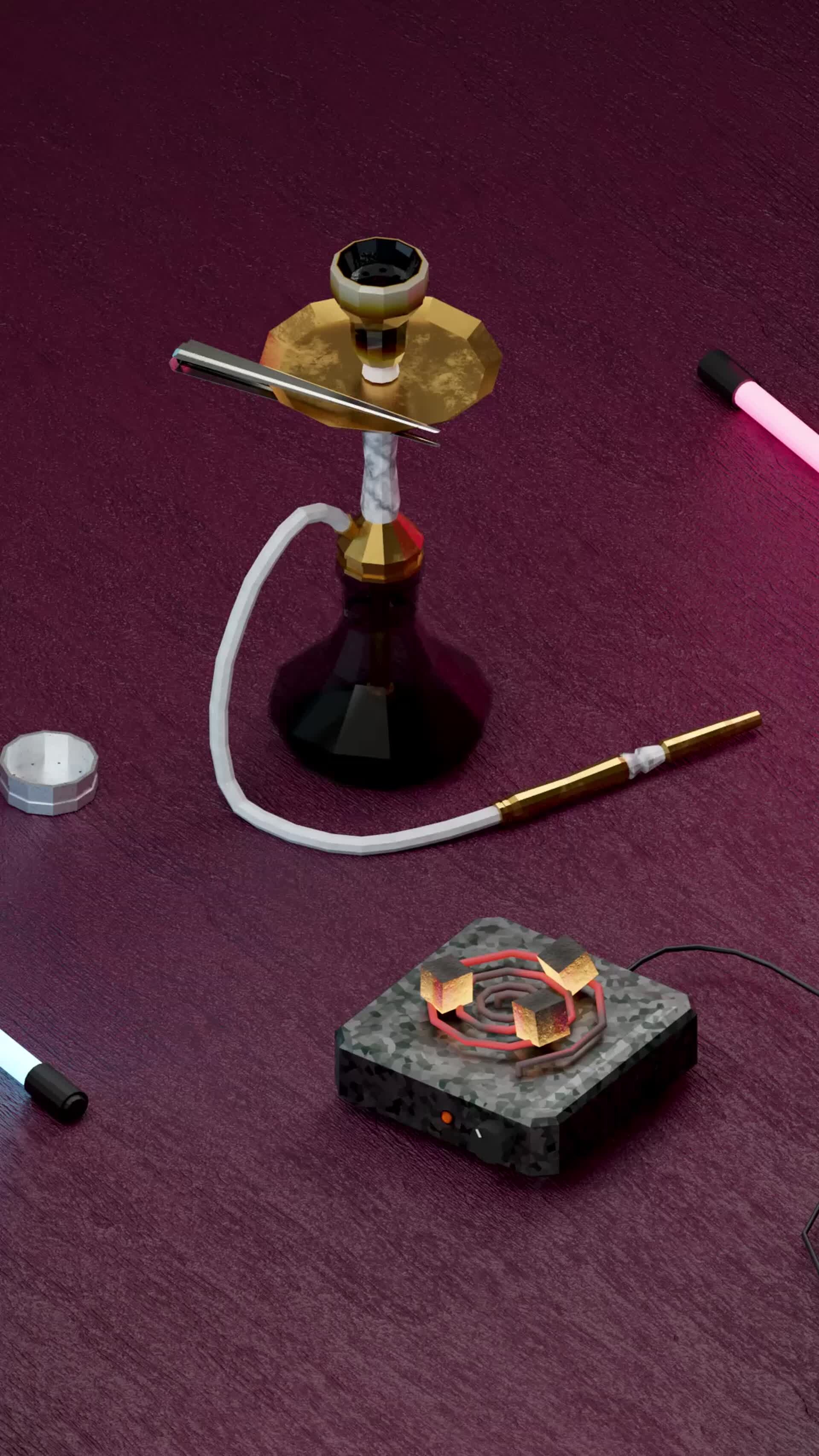 ArtStation - Isometric Shisha Loop Animation