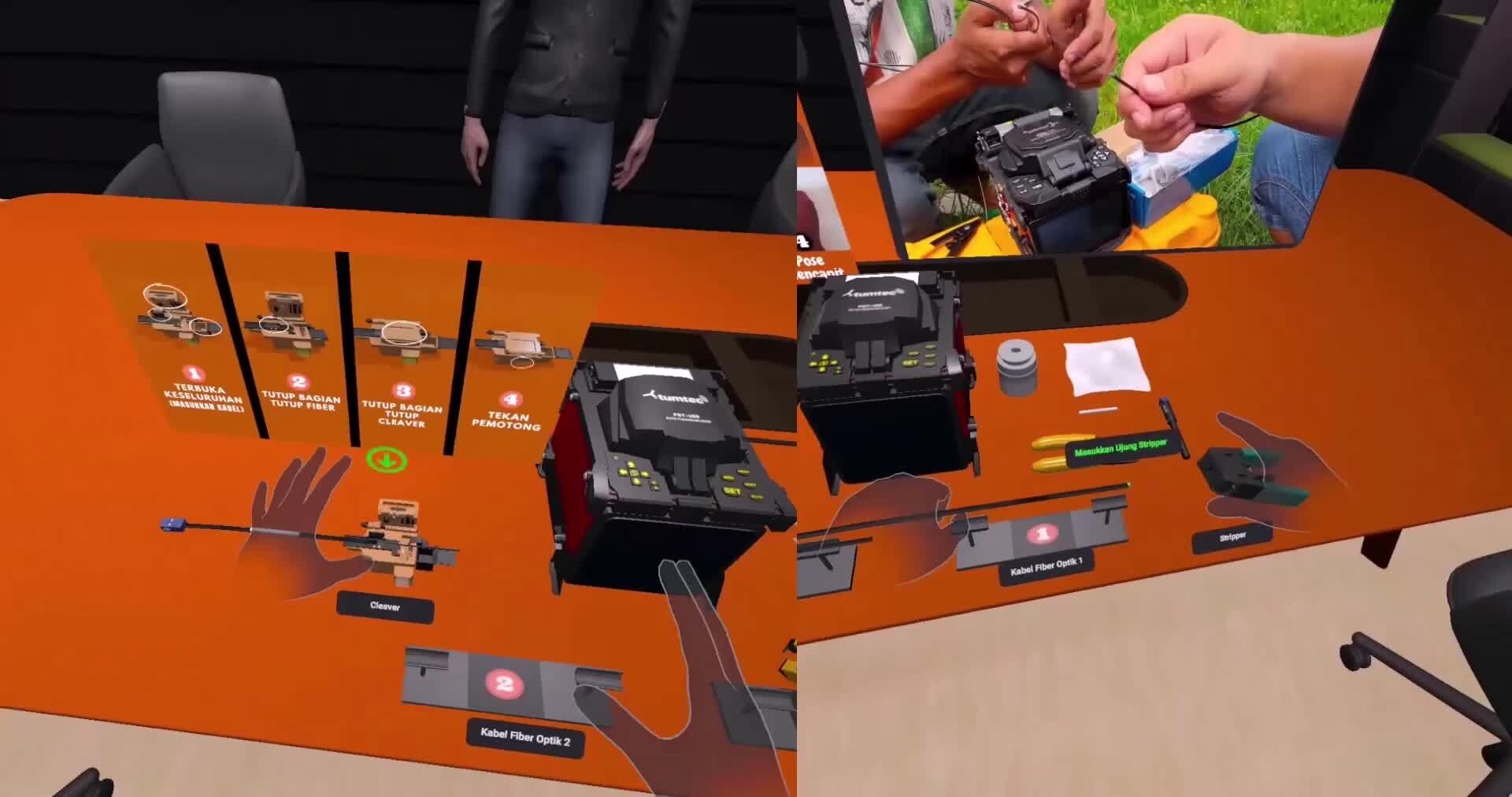 ArtStation - #18 VR Splicing Fiber Optik Oculus Quest 2 unity Blender #2023