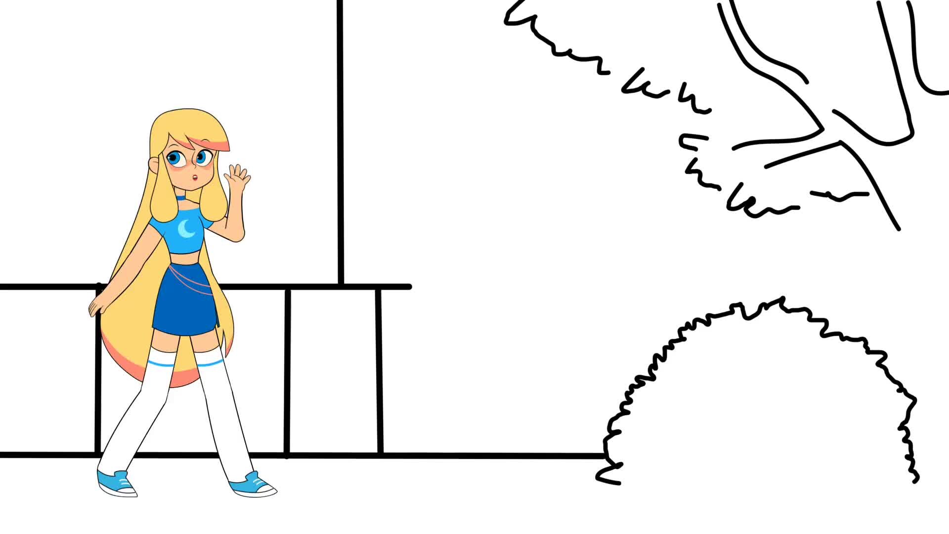 ArtStation - 2D Animation Practice: Full Scene