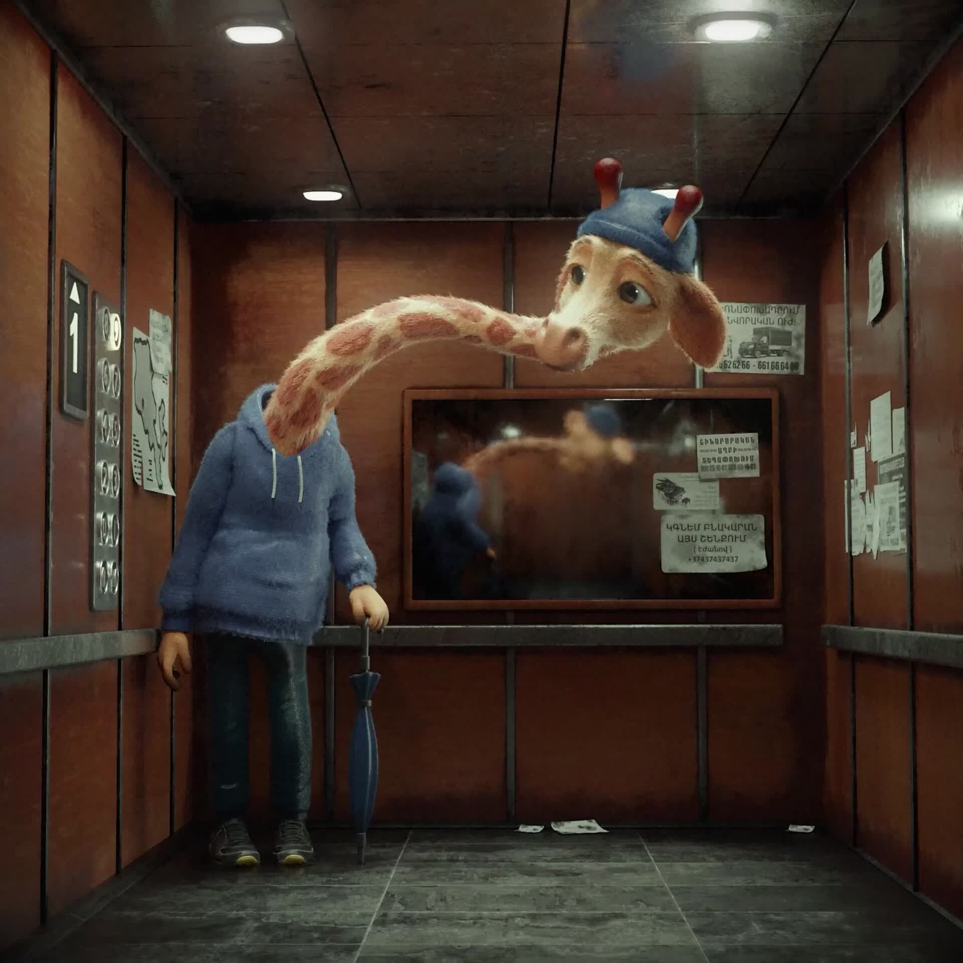 ArtStation - Nick in the elevator