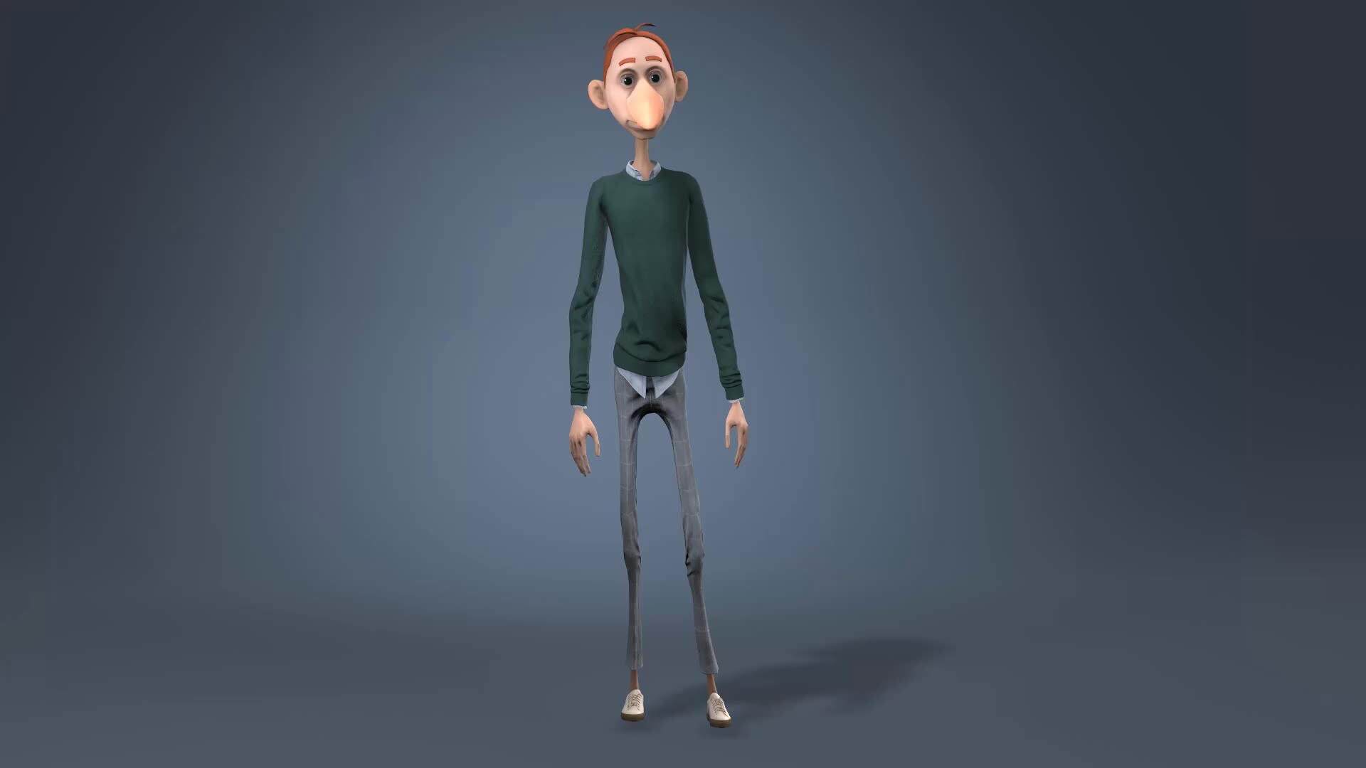 ArtStation - Skinny cartoon man