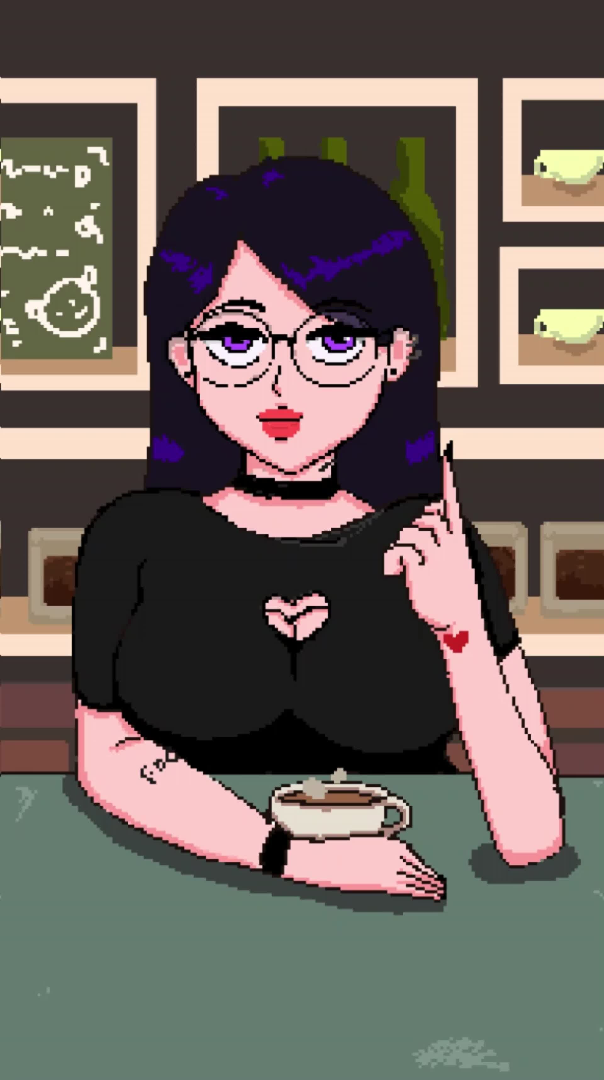 ArtStation - My oc in coffe talk