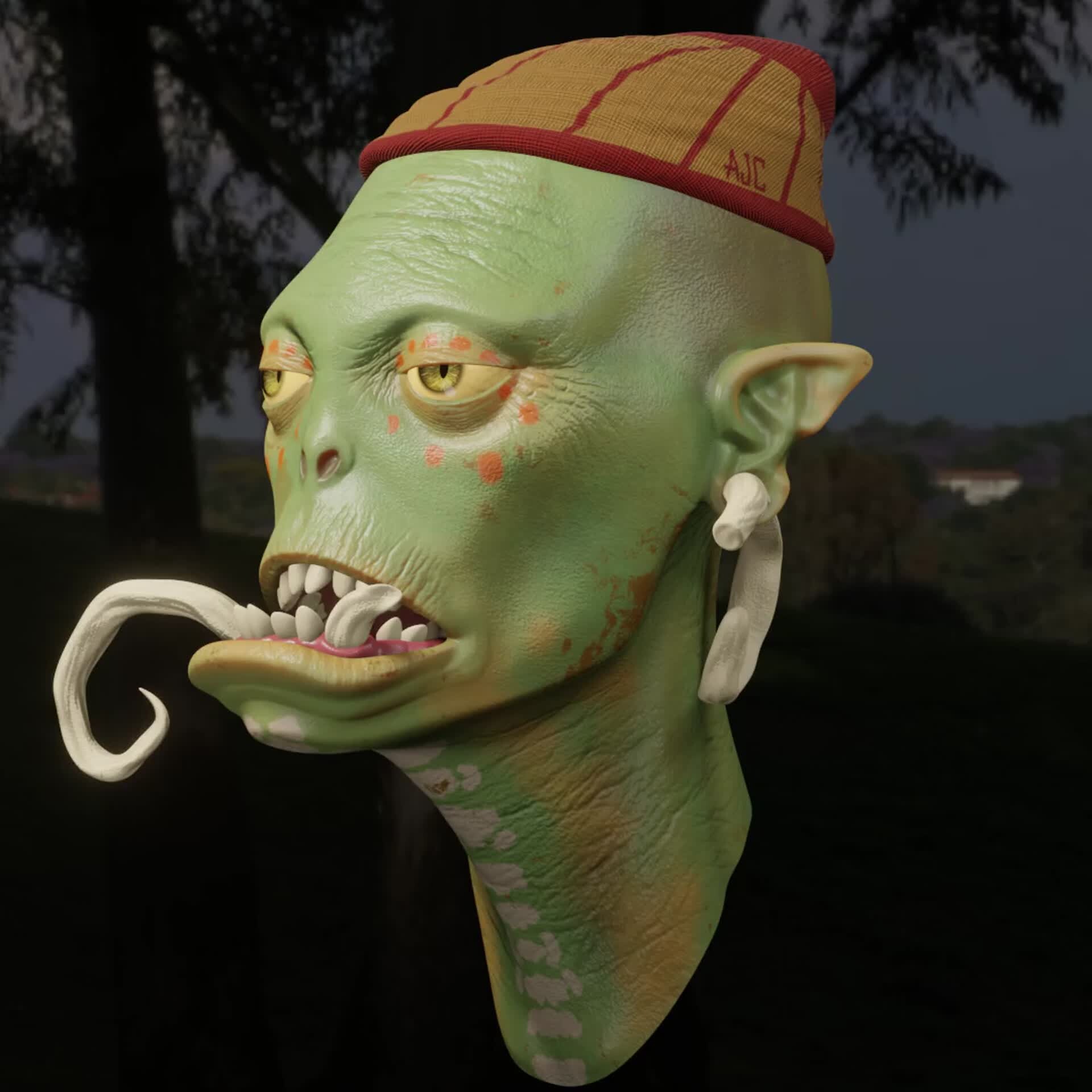 ArtStation - Lizard Orc Practice