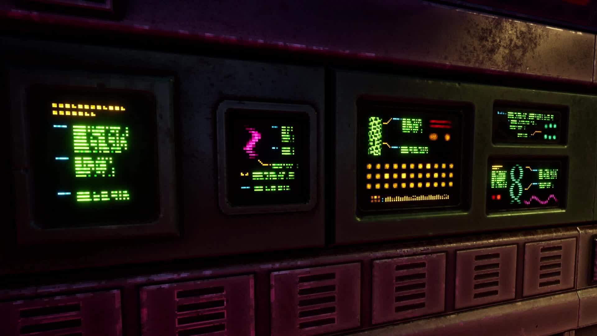 ArtStation - System Shock Computer Screens