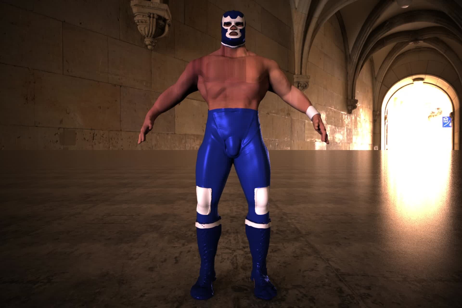 ArtStation - Blue Demon_DressingTest