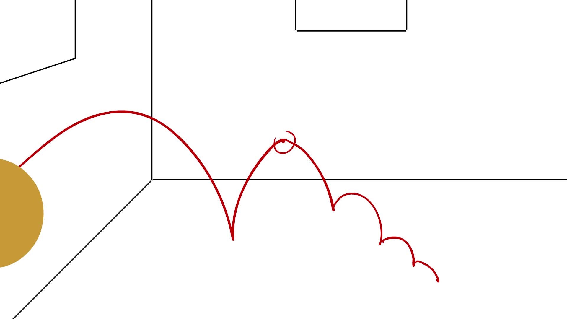 ArtStation - Ball Bounce in 3d Space - Animation