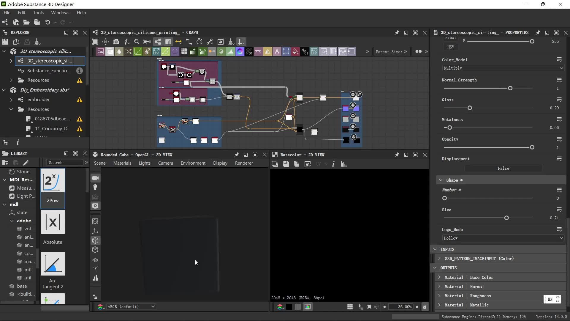 ArtStation - Substance 3D Designer pixelated picture/Lego picture