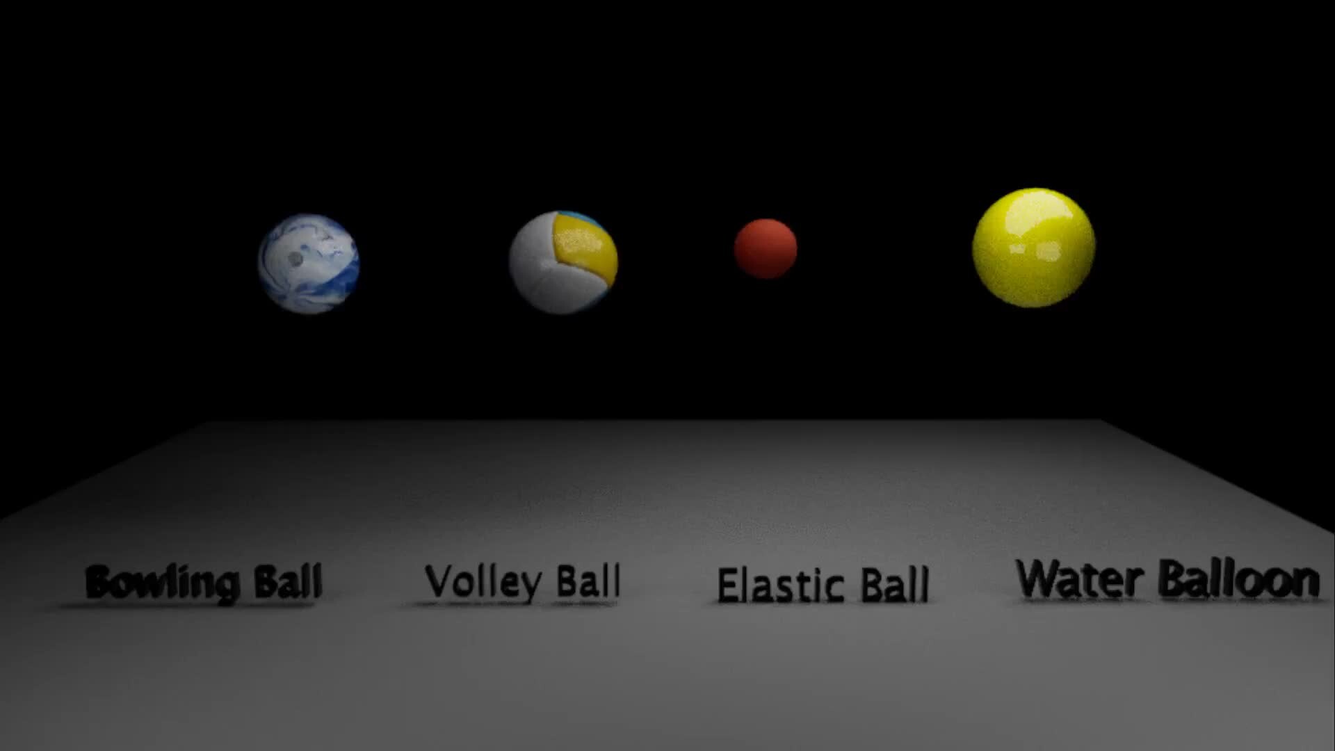 ArtStation - Bouncing ball Animation with different weights.
