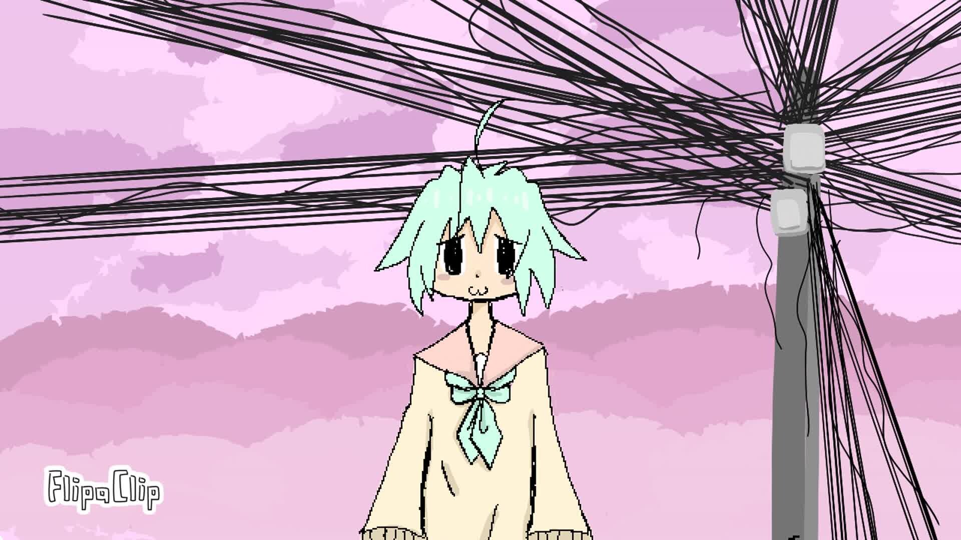 Hatsune Miku Flipping The Bird Gif