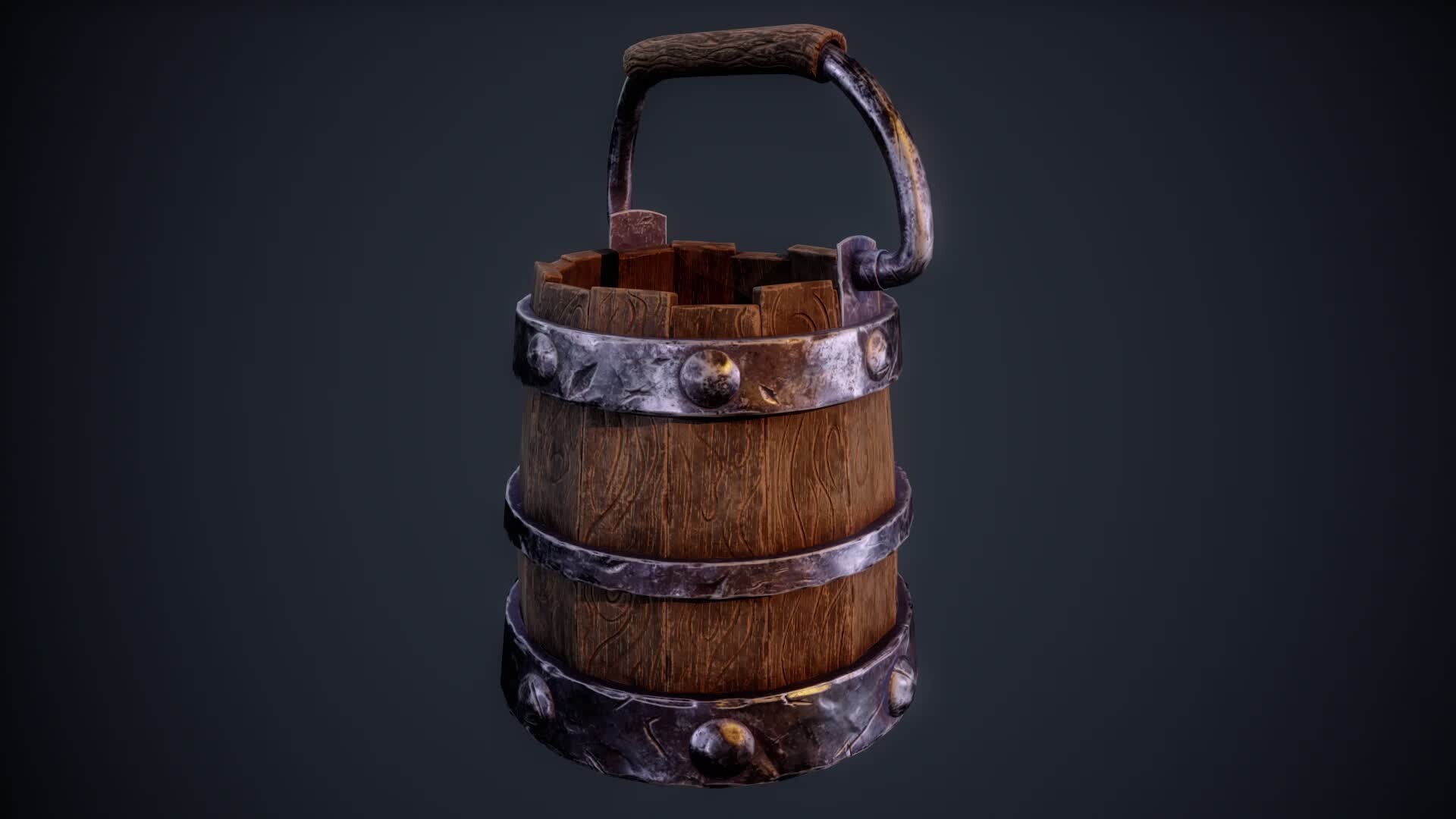 ArtStation - Texture: Medieval Bucket - PBR & Stylized