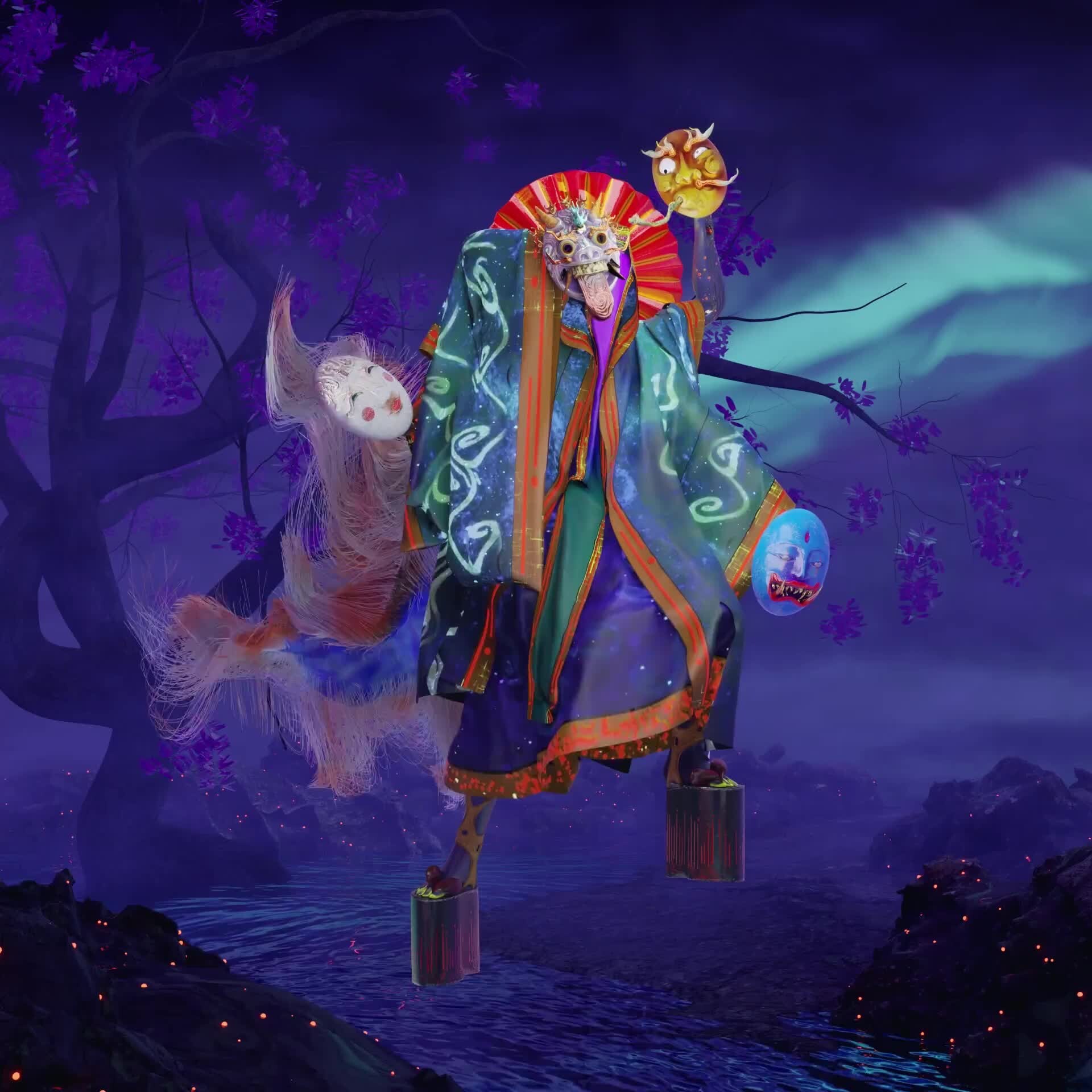 ArtStation - The Many Masked Avatar - Cult Futures