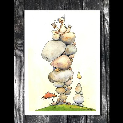 Gary Frederick - Mar3024 - Line and wash traditional art