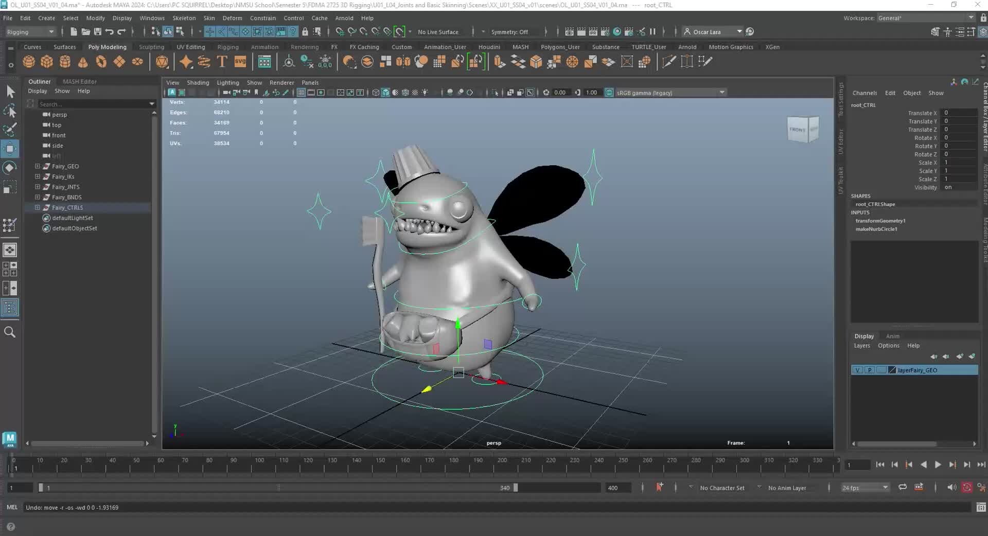 ArtStation - Ugly Tooth Fairy Rig