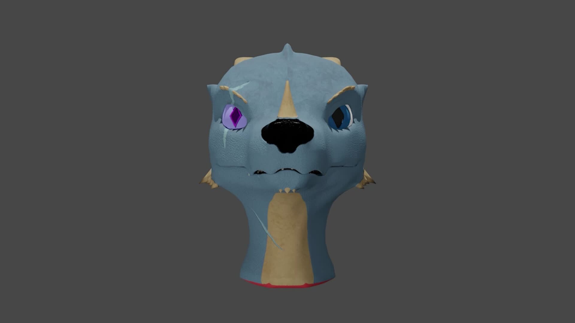 ArtStation - Kobold 3D Model Head Turn Table