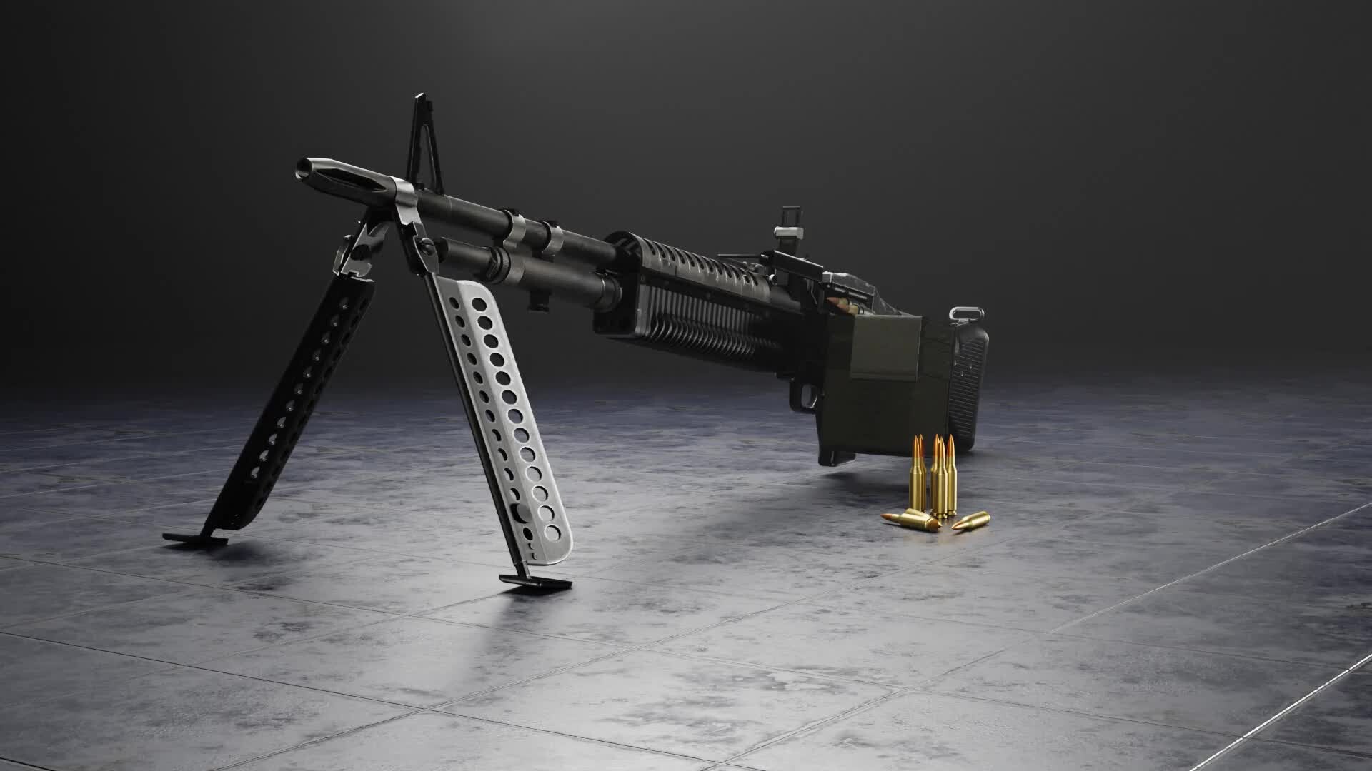 ArtStation - M60 Light Machine Gun