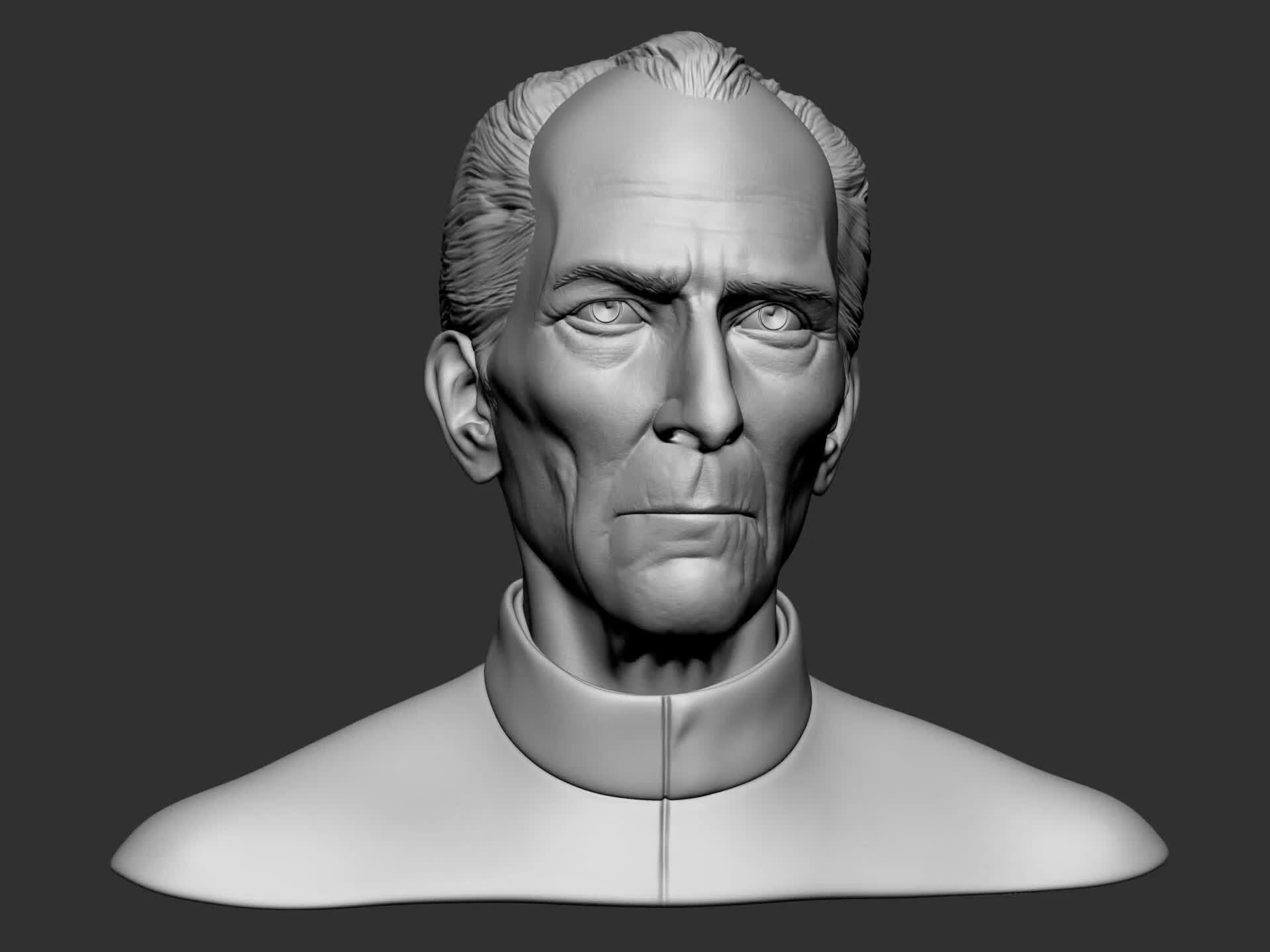 ArtStation - Grand Moff Wilhuff Tarkin/ Peter Cushing Likeness