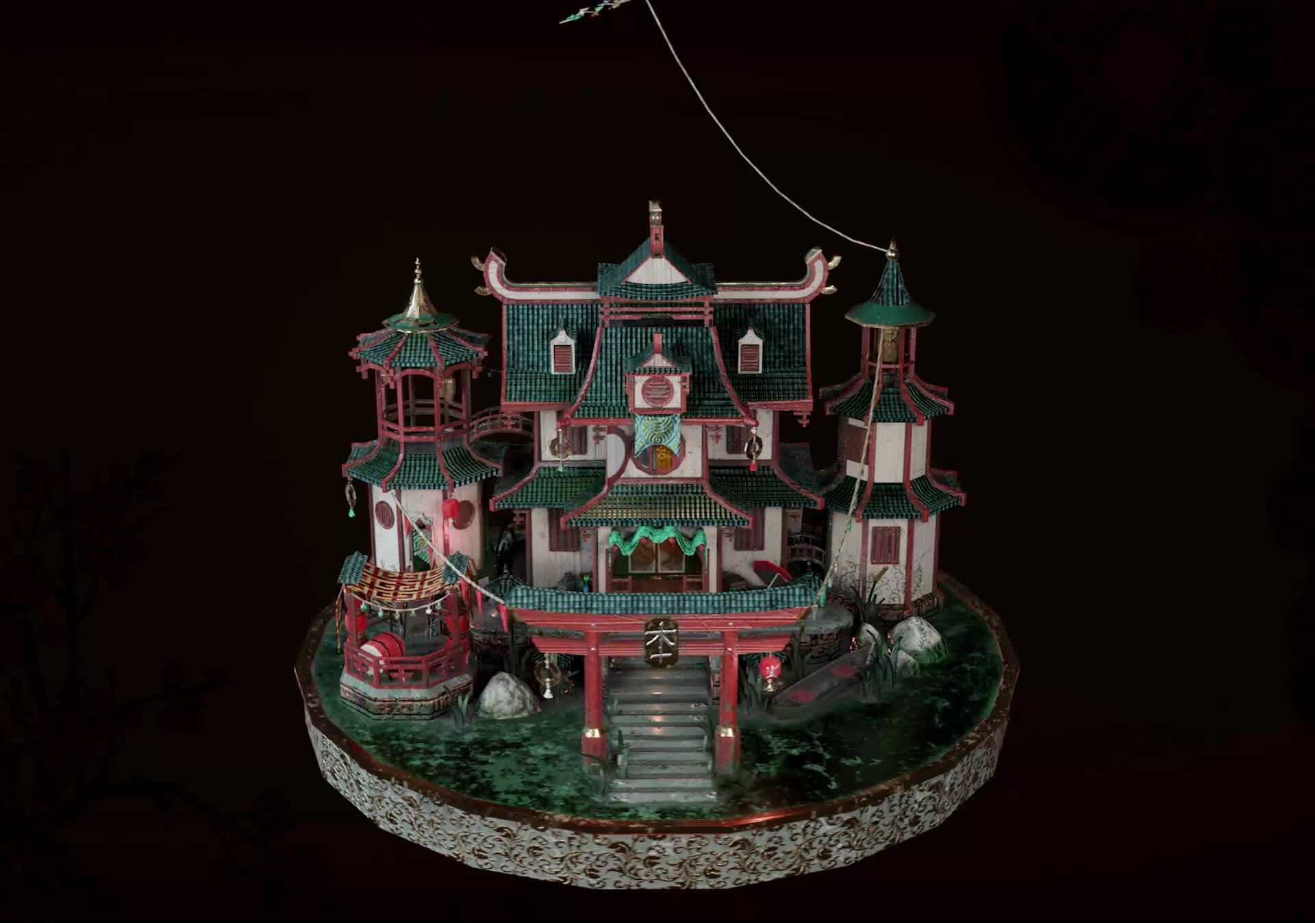 ArtStation - Temple in the swamp