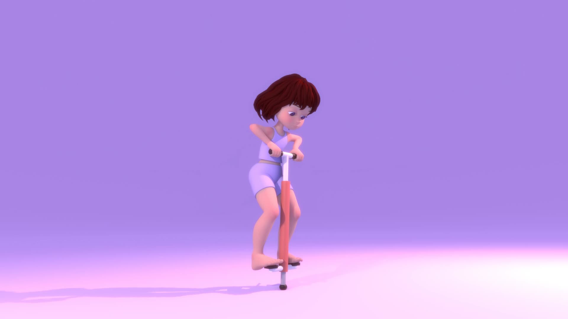 ArtStation - Character on a pogo stick (loop)