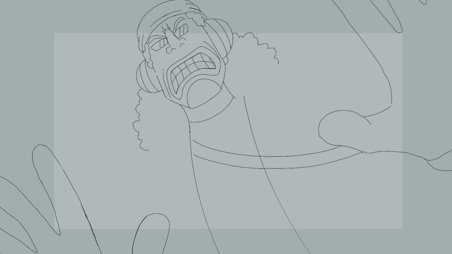 ArtStation - Animation 2D Usopp falls Goofy Head Egg
