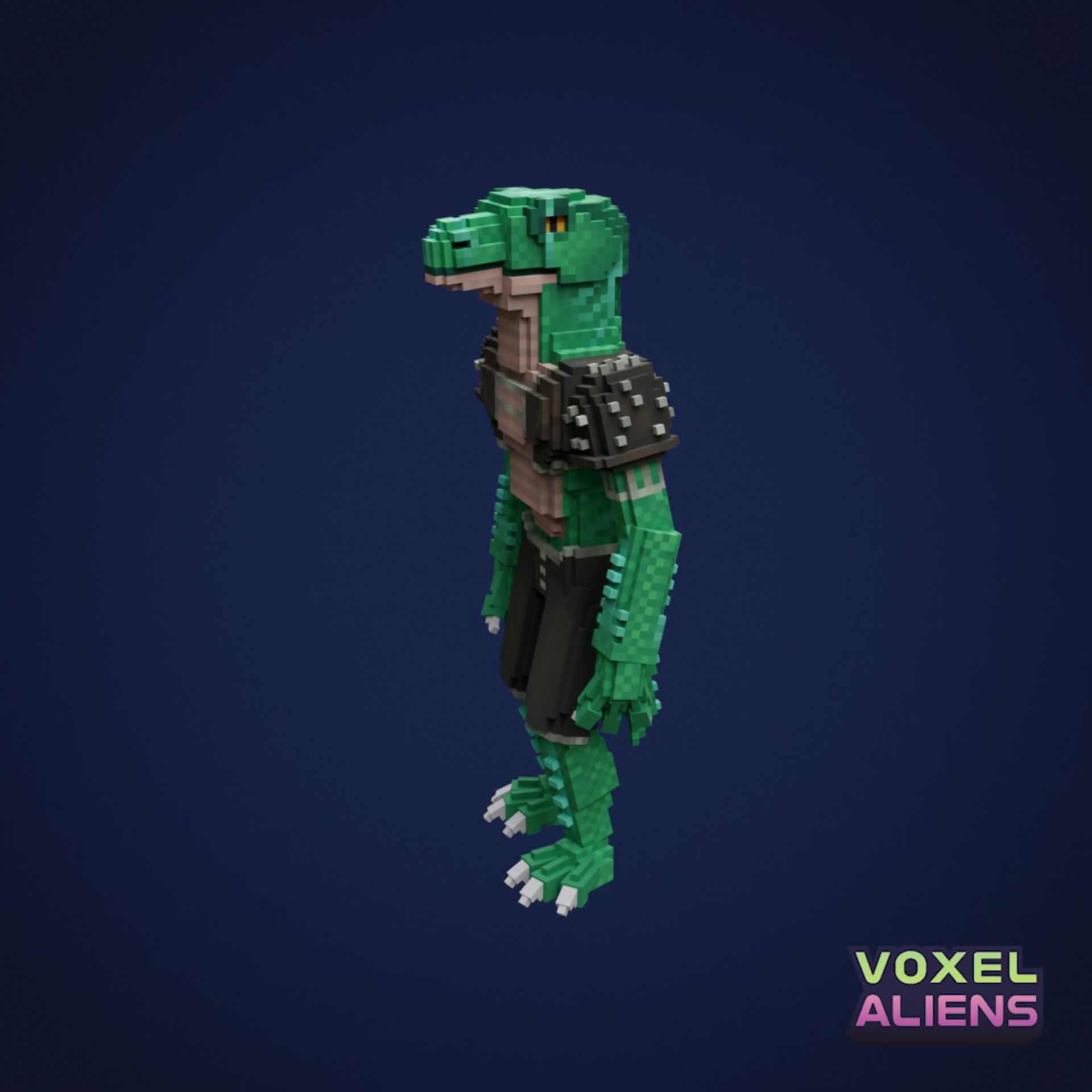 Voxel Aliens - Alien Creature - Zireptix