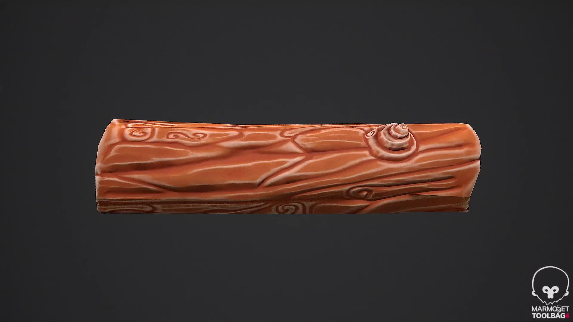 ArtStation - Stylized Wood Log