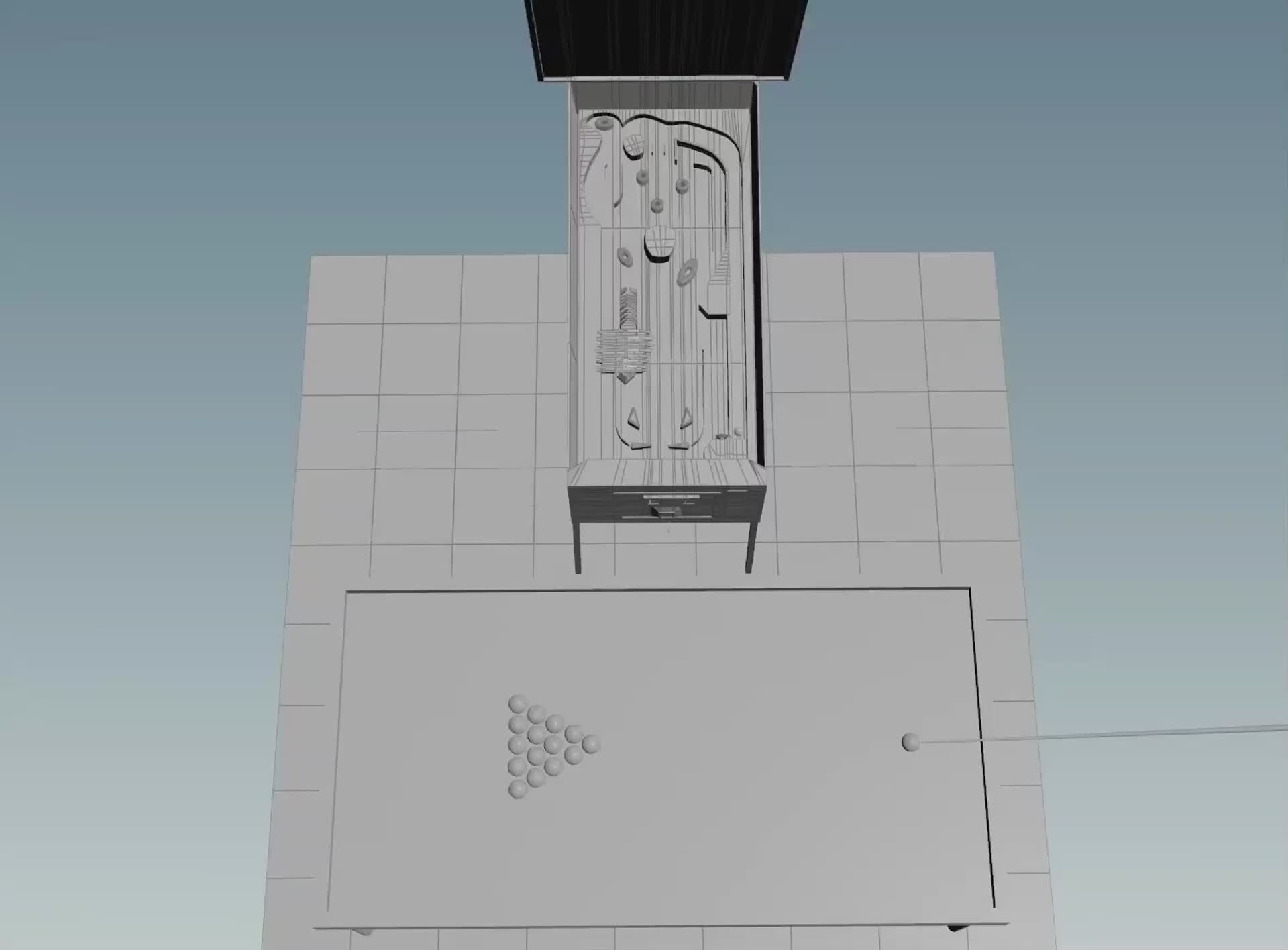 ArtStation - Houdini Pool table and pinball machine