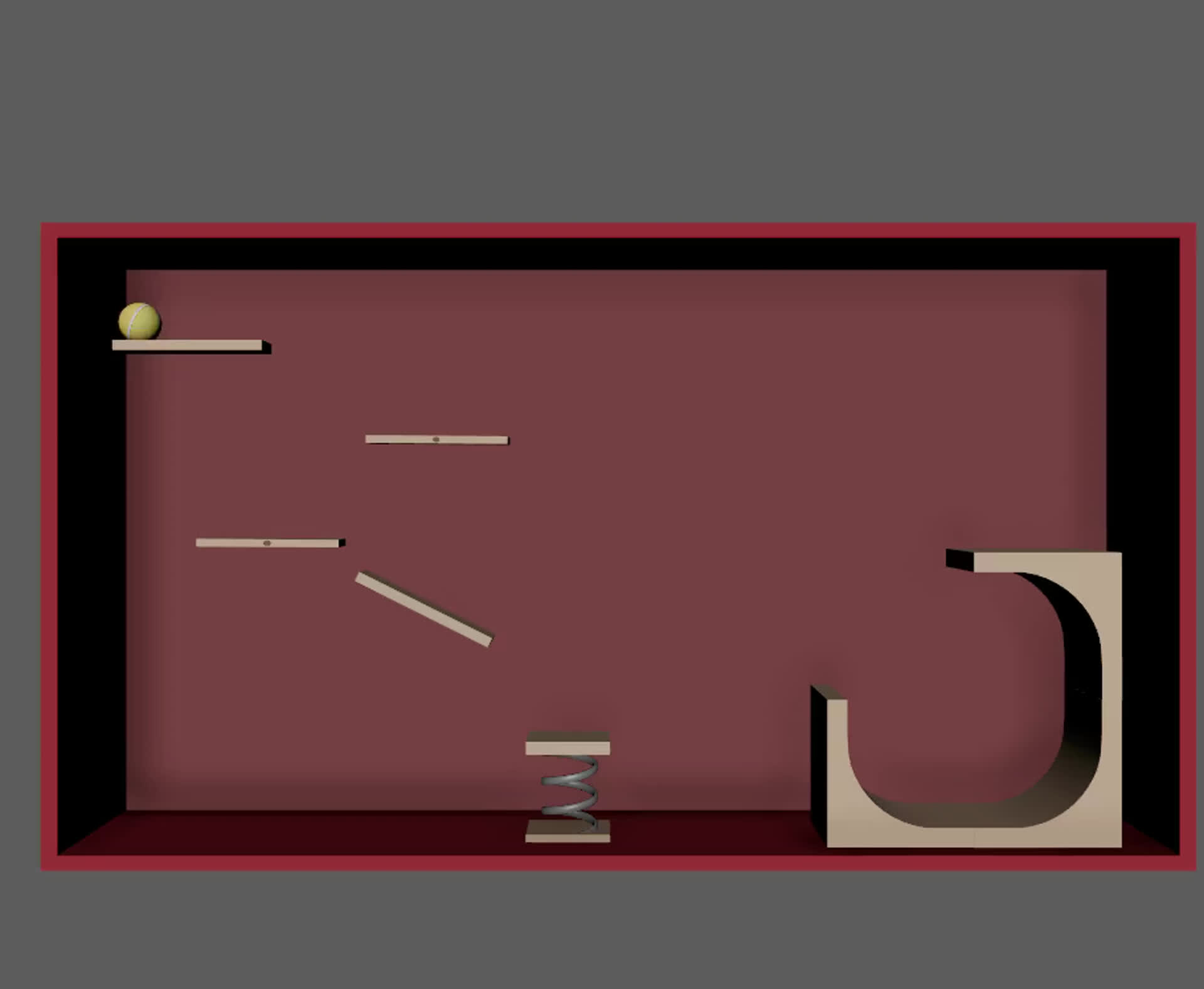 ArtStation - Bouncing Ball in an Obstacle Course