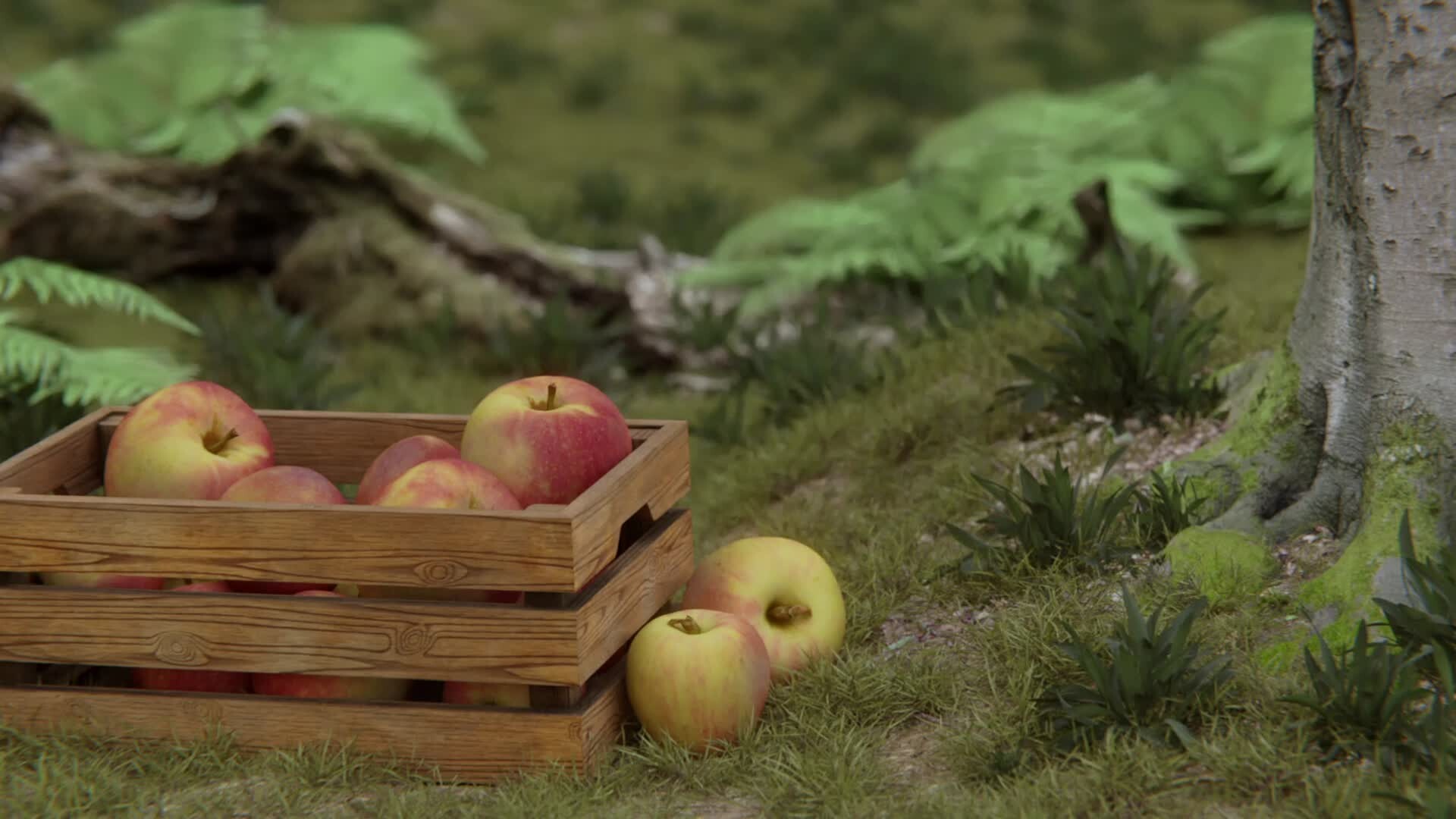 ArtStation - Falling apples study