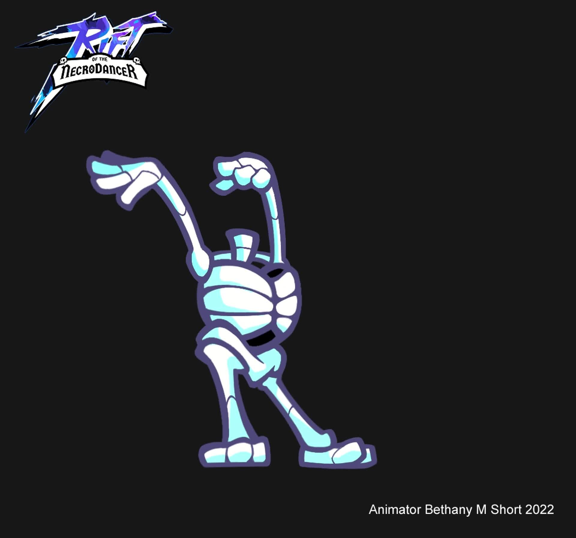 ArtStation - Ryft of the Necrodancer - Headless Skeleton Animation