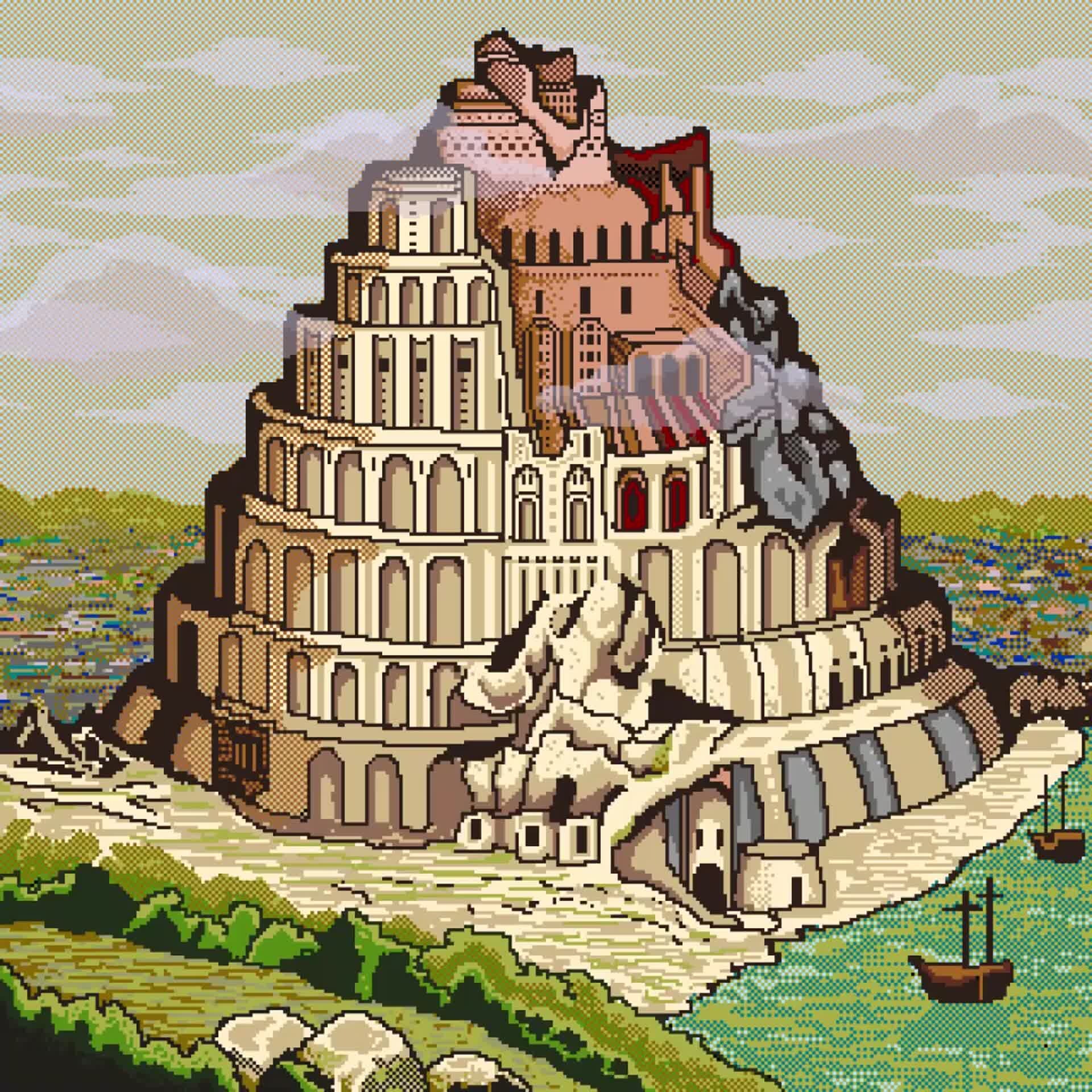 ArtStation - Tower of Babel pixel art