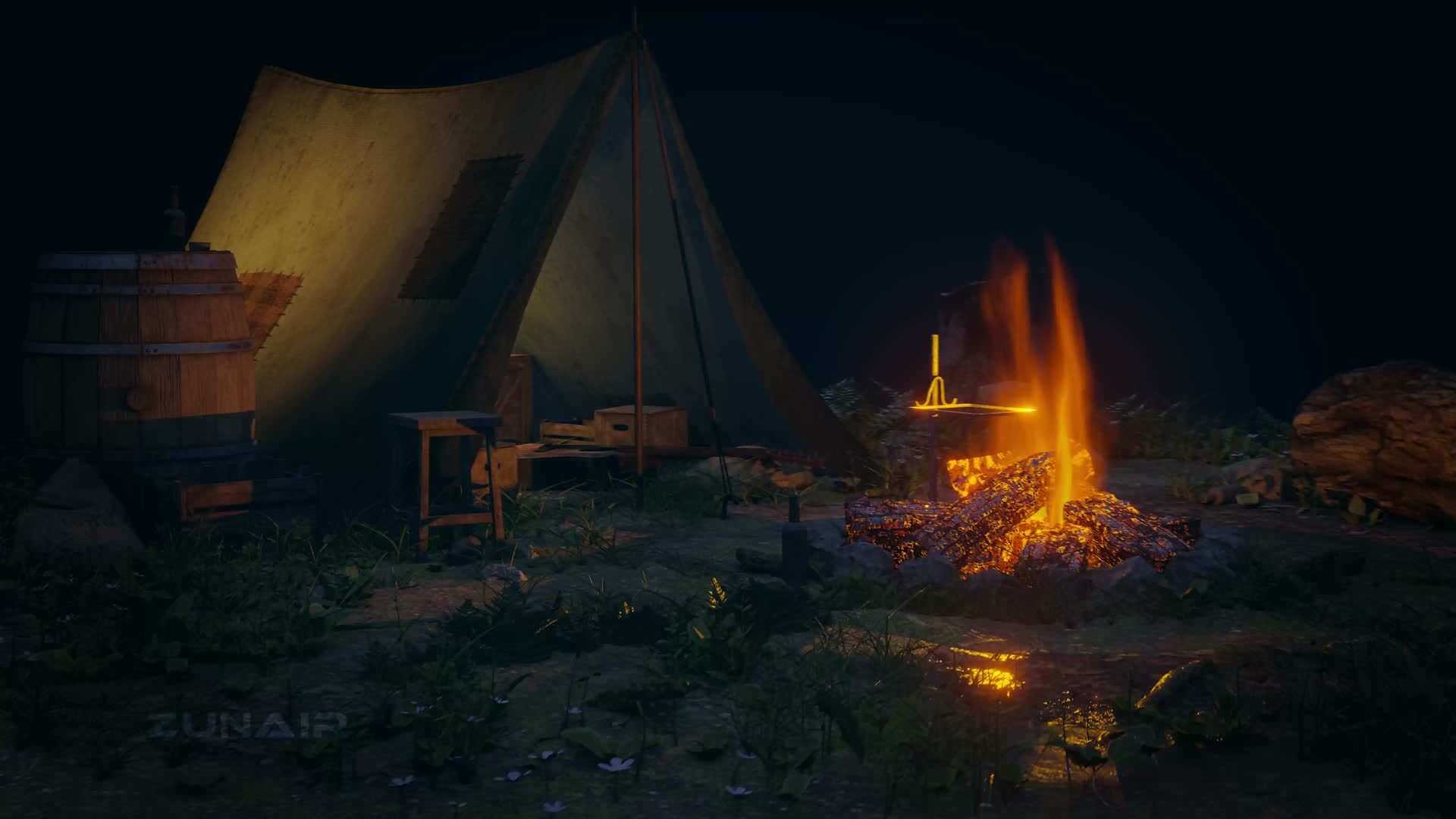 ArtStation - Crtoonish Campfire Animation