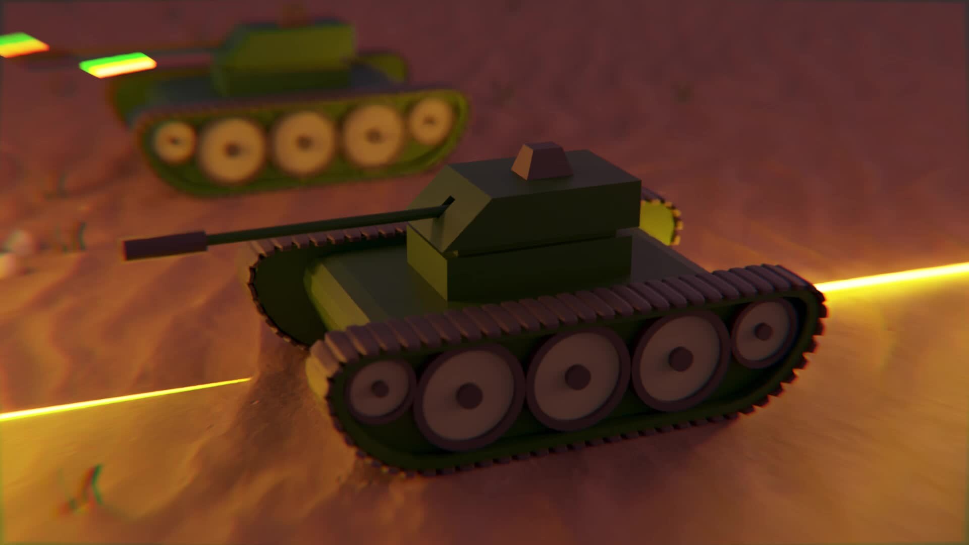 ArtStation - Tank Battle Animation