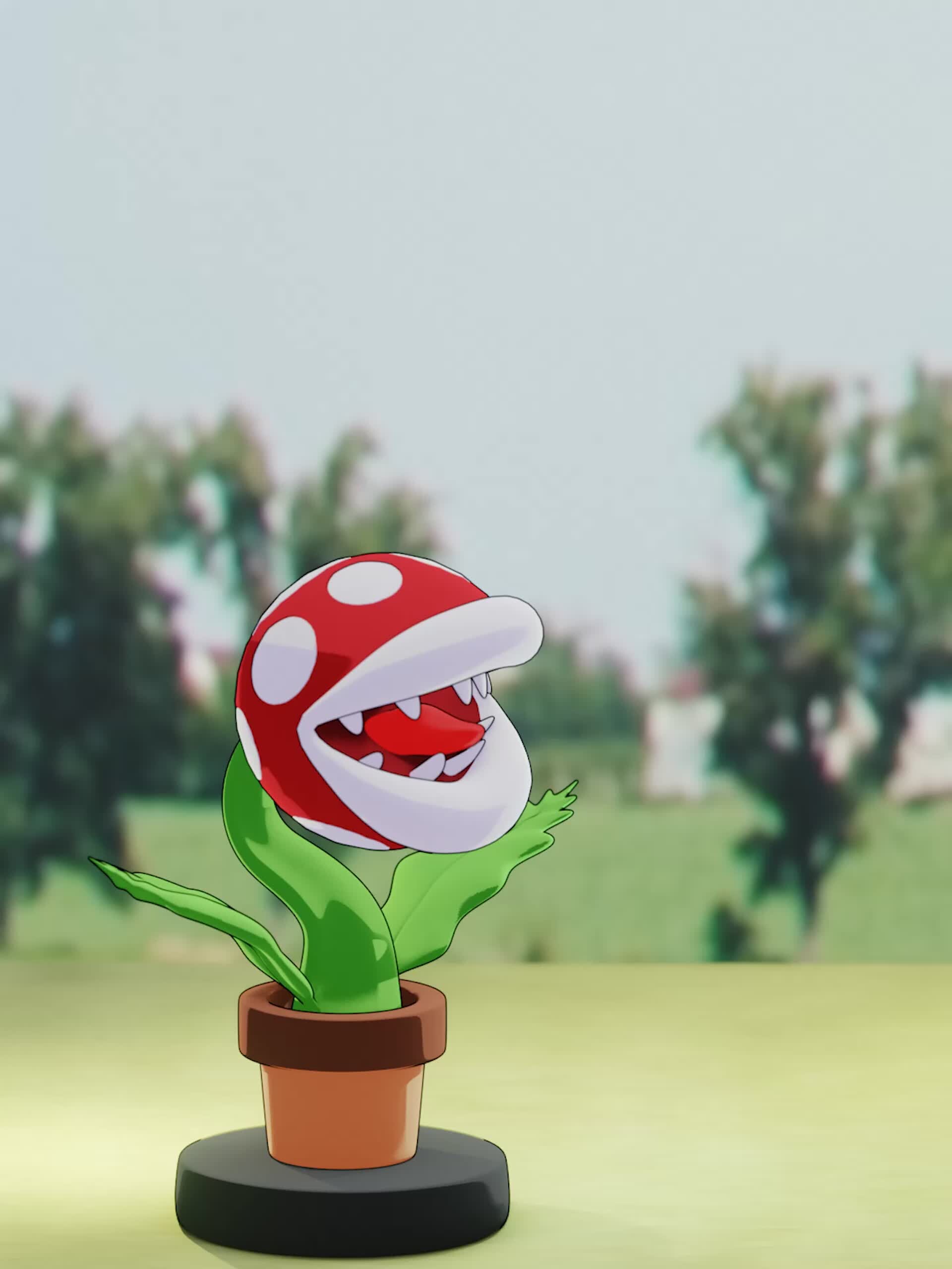 ArtStation - Venus Fire Trap in Super Mario