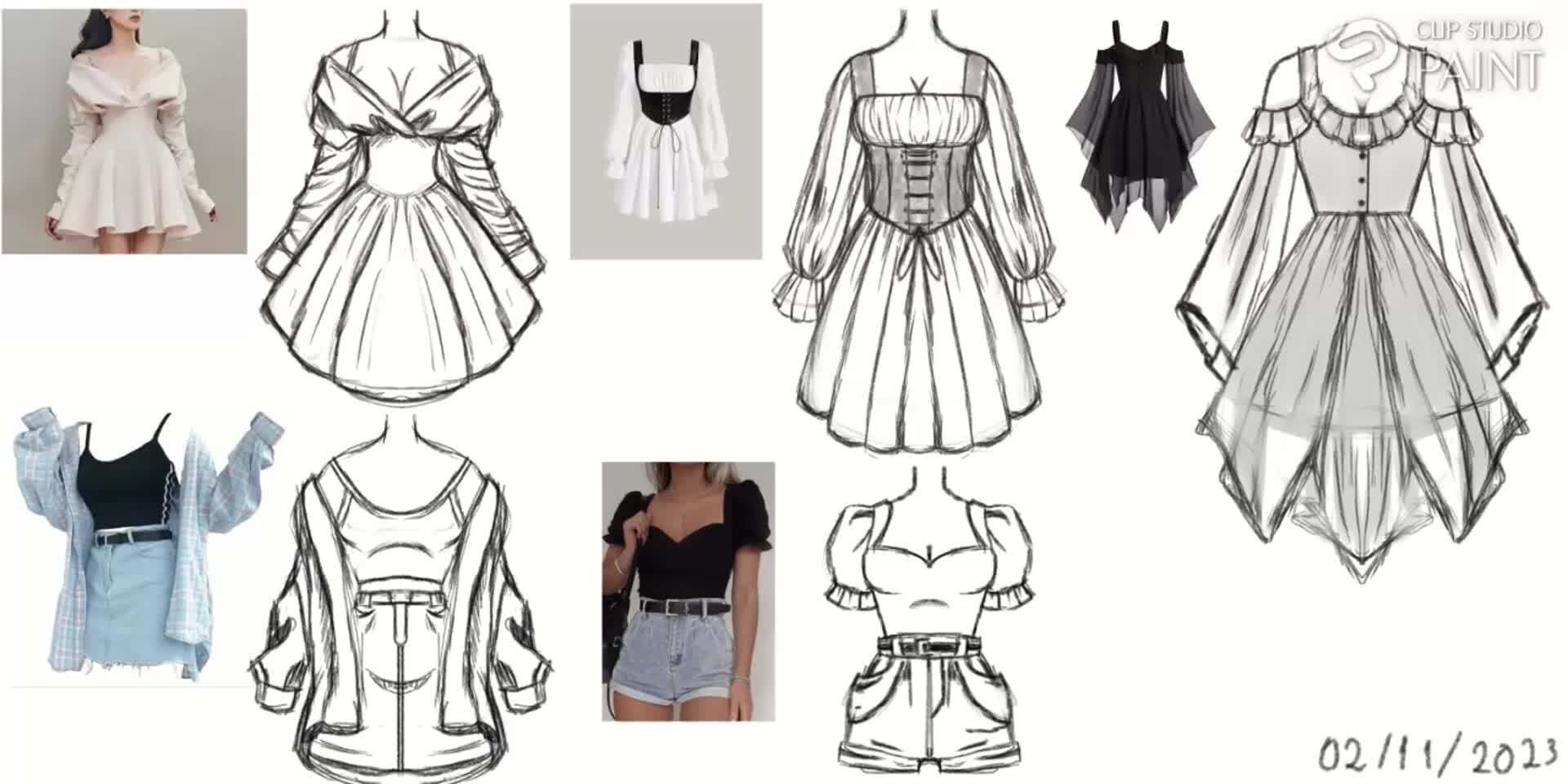 ArtStation - treinamento para desenhar roupas e acessórios