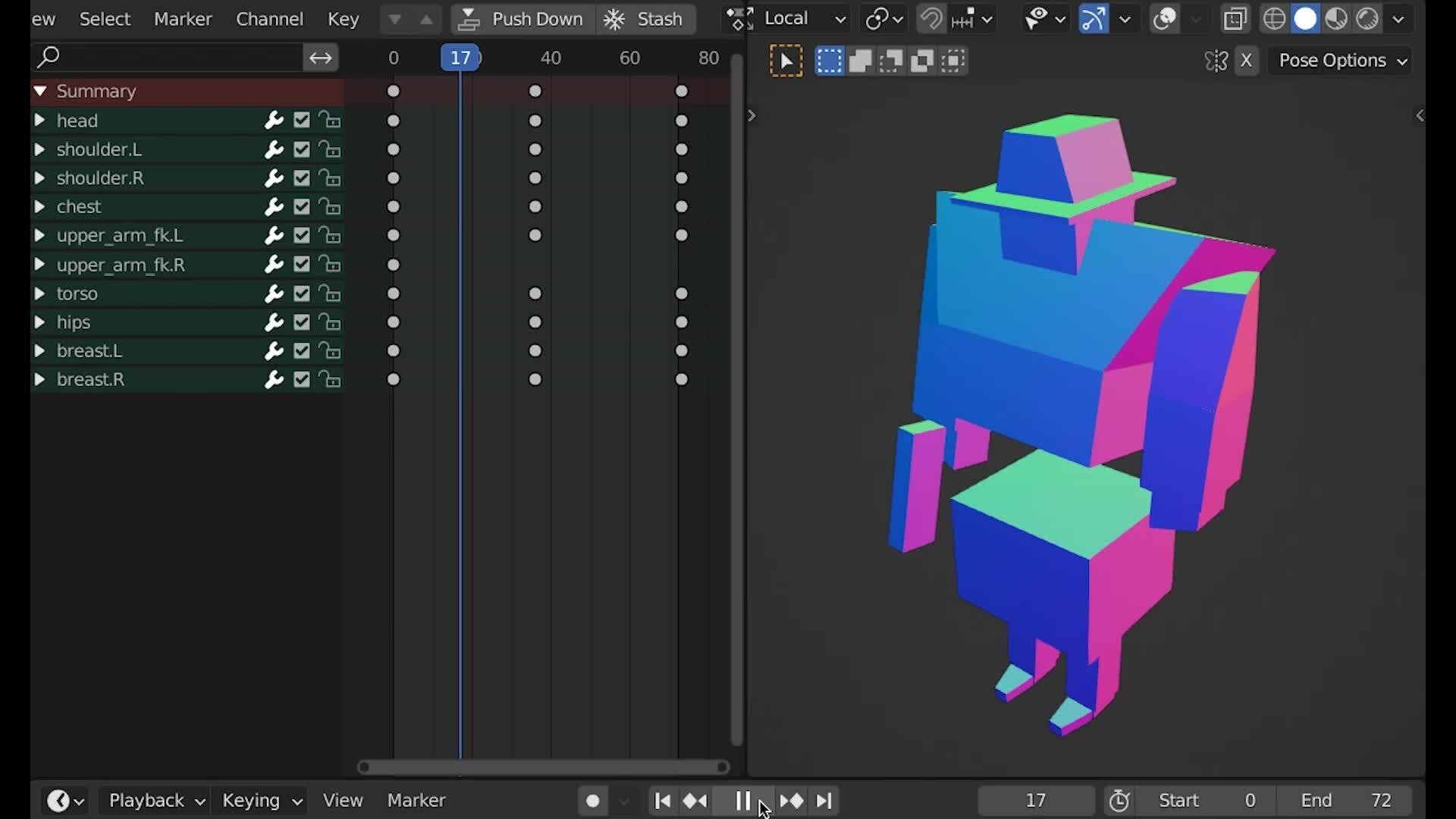 ArtStation - GUNSEL! Enemy Idle Animation Block-In