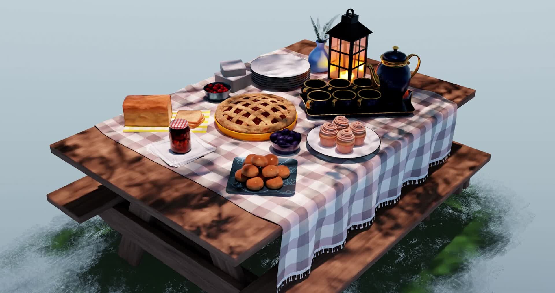 ArtStation - Picnic Table