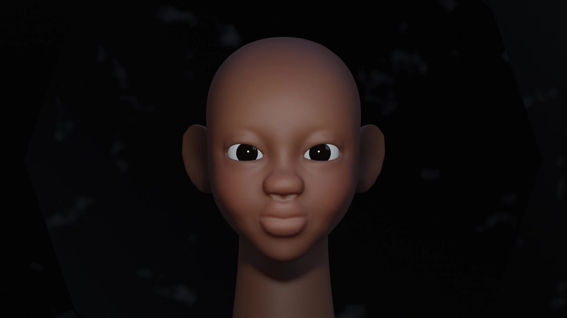 ArtStation - 3D female head model and animation created with Blender