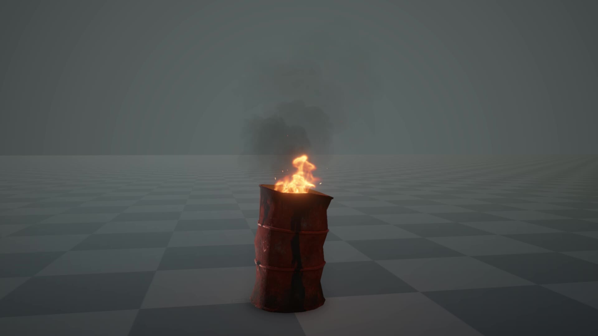 ArtStation - Burning barrel