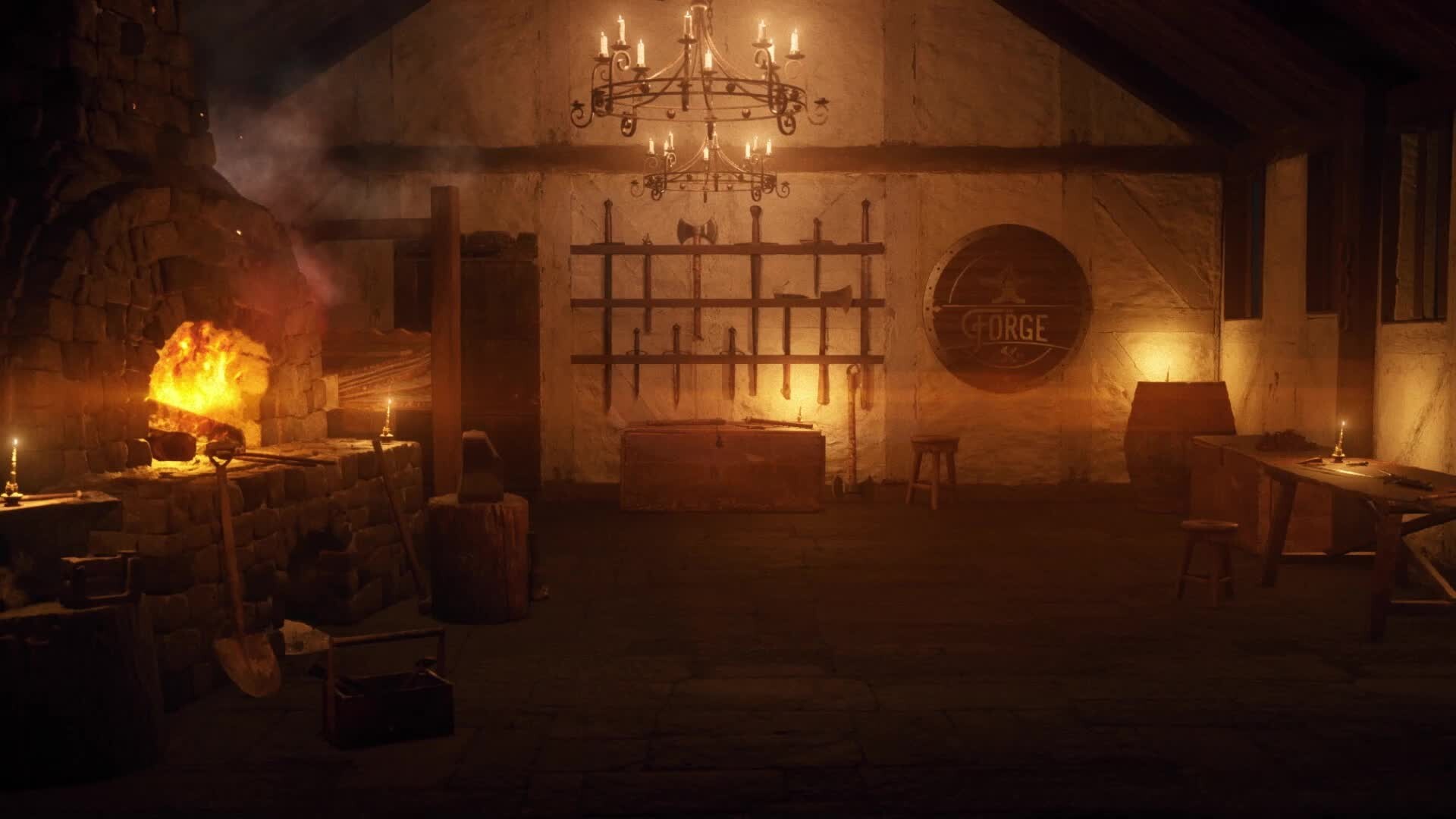 ArtStation - The Forge - Background scene