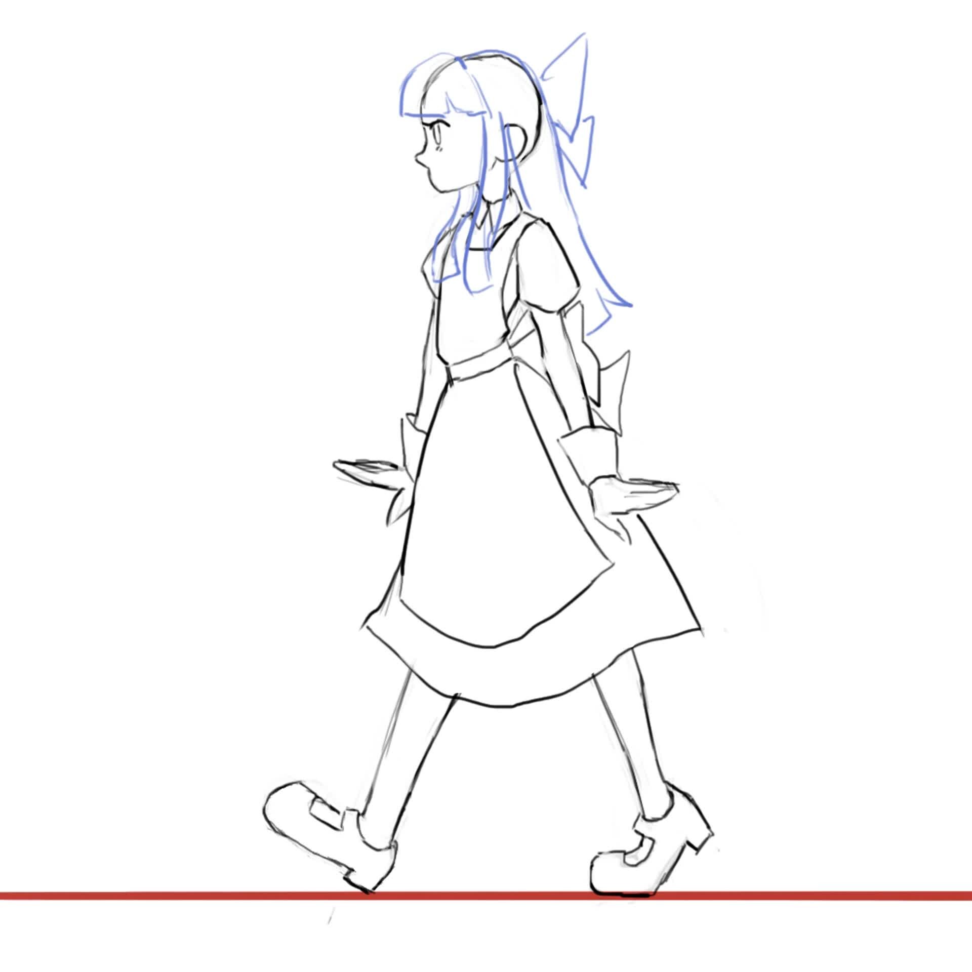 ArtStation - Aya walking