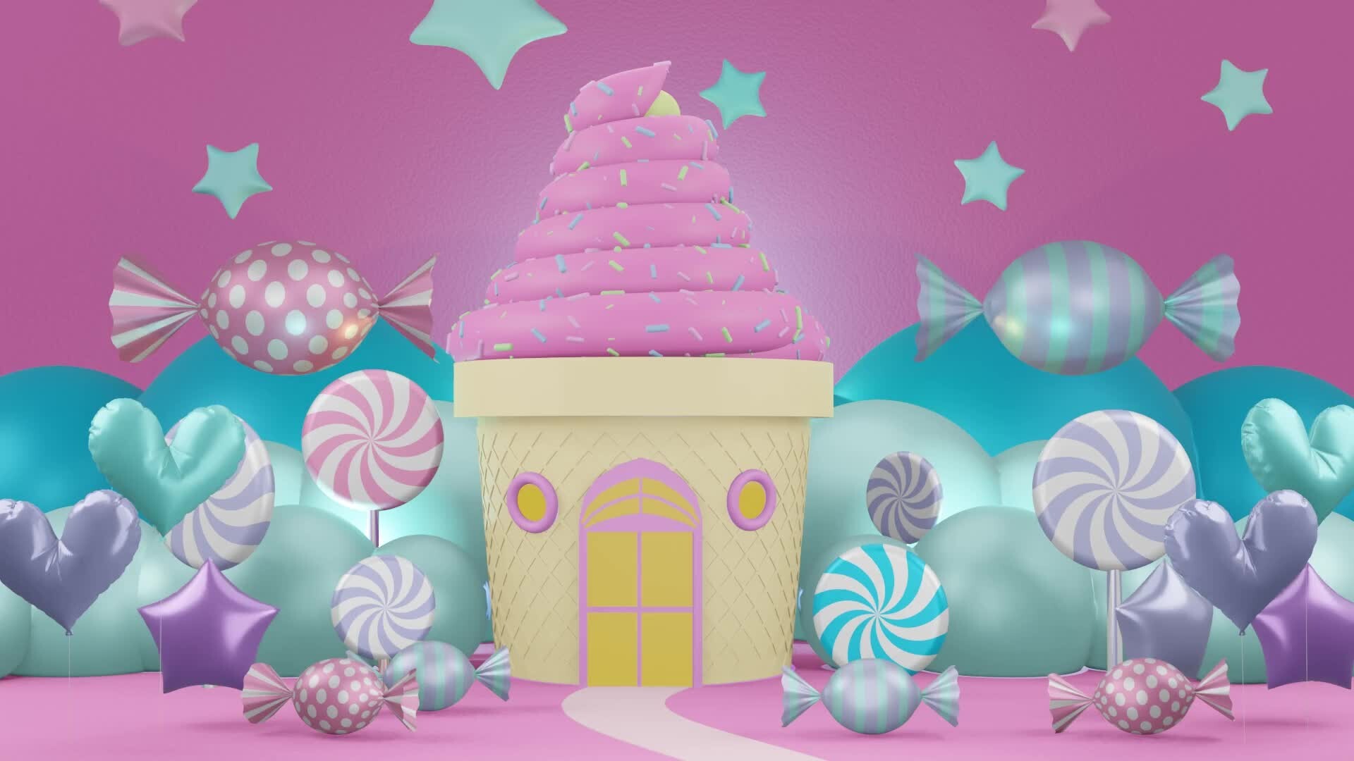 ArtStation - Cartoon style Candyland