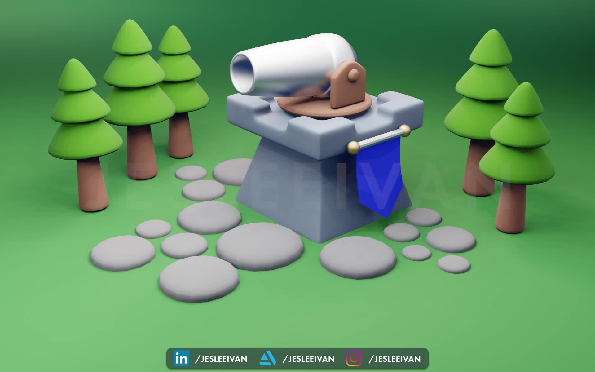 ArtStation - Stylized Canon Loop Animation